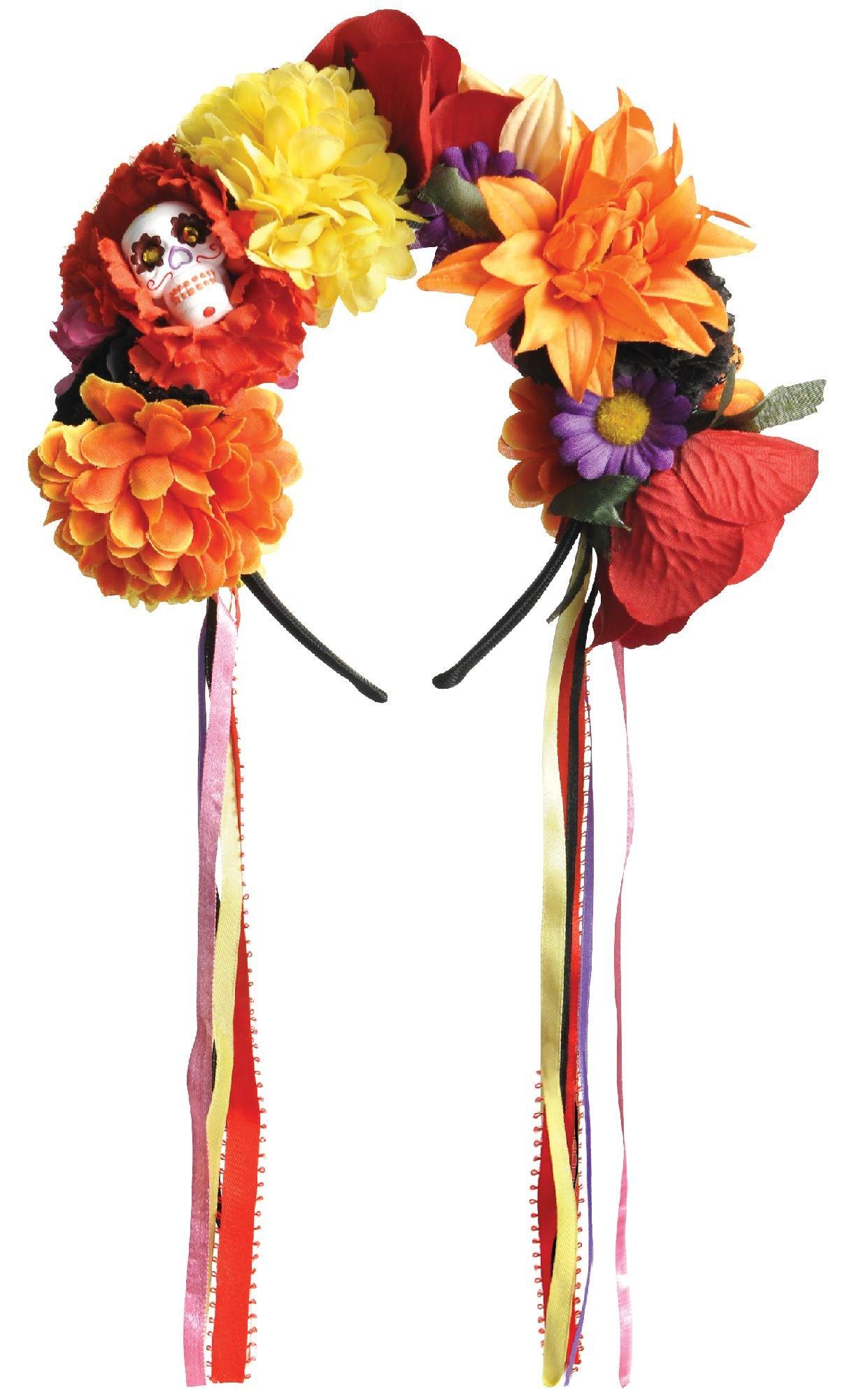 Day of the Dead Floral Headband | Party City