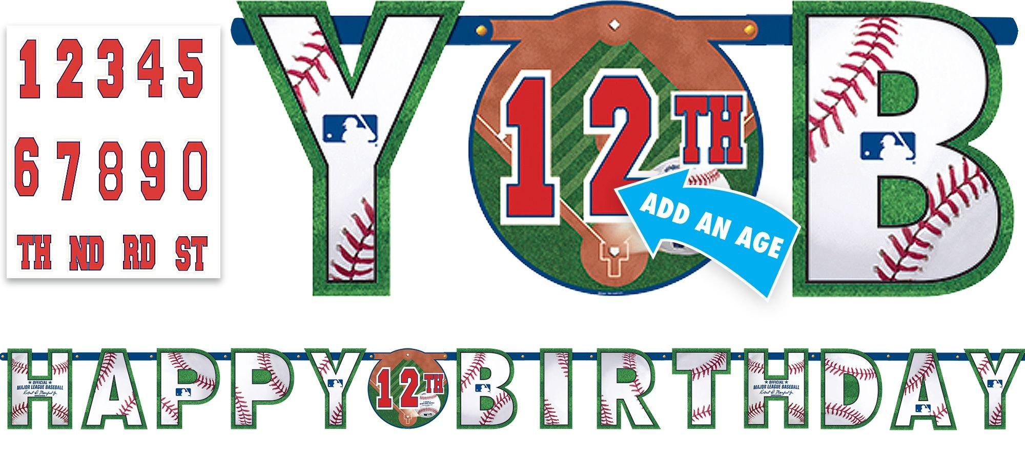MLB Baseball Birthday Banner Kit | Hamilton Place