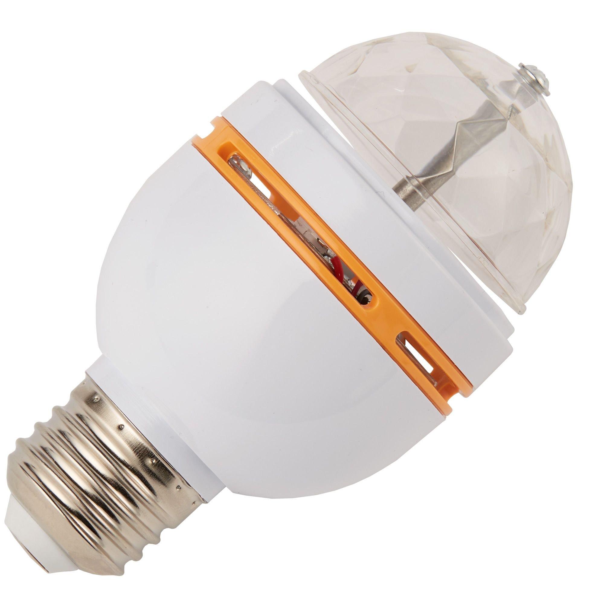 Rotating Multicolor LED Light Bulb 2in x 4in | Party City