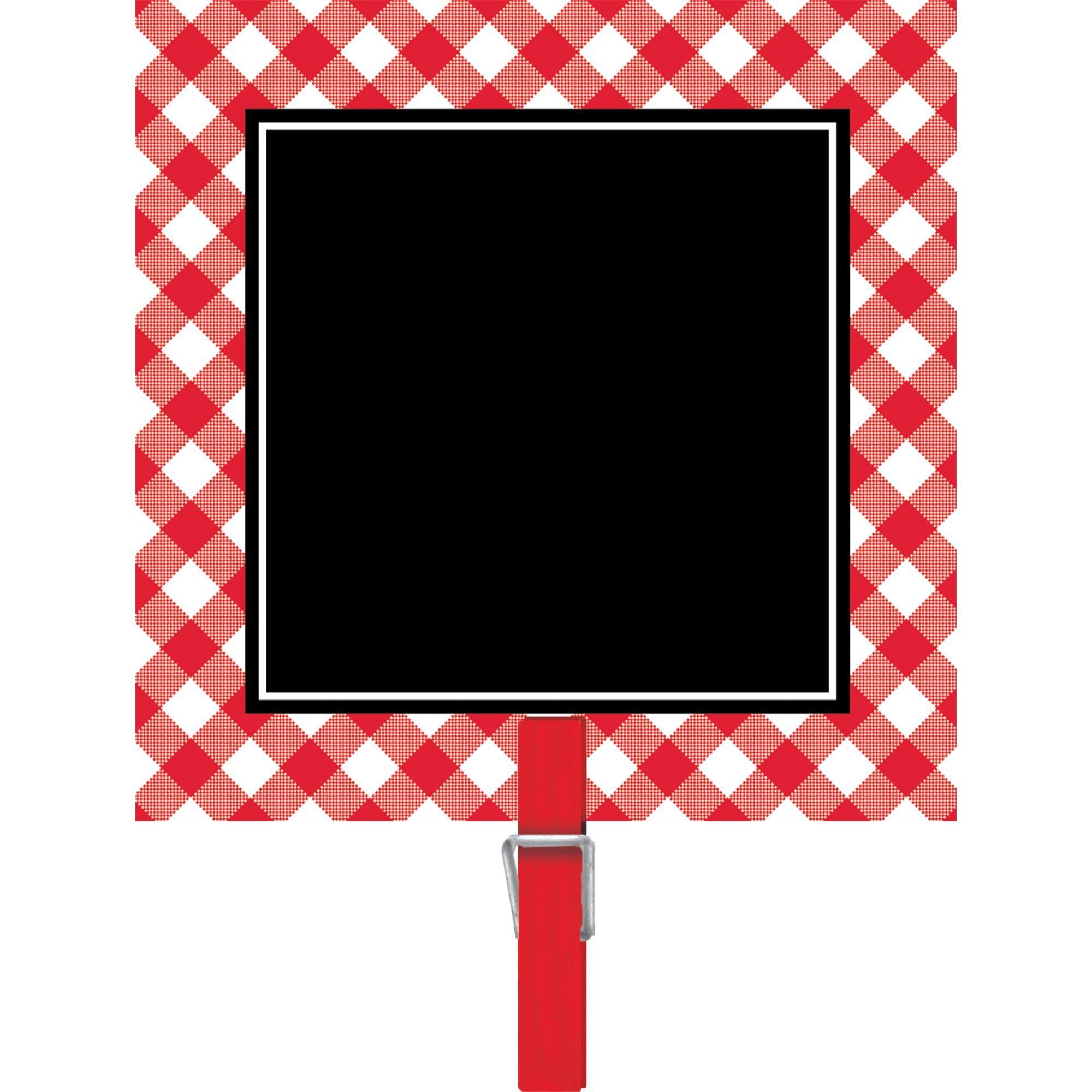 Red Gingham Border
