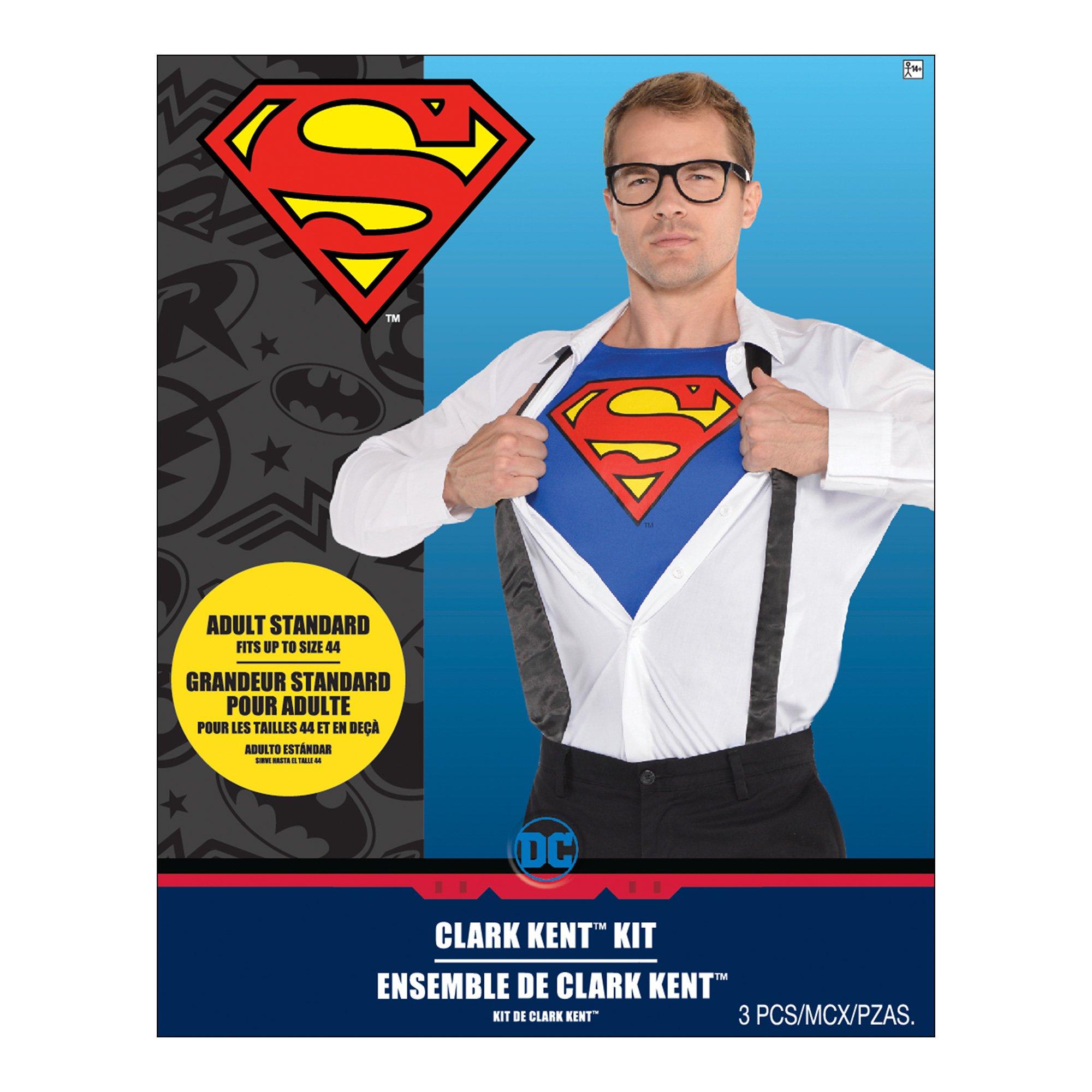 DC Comics Adult Clark Kent Costume Accessory Kit - Superman | Hamilton ...