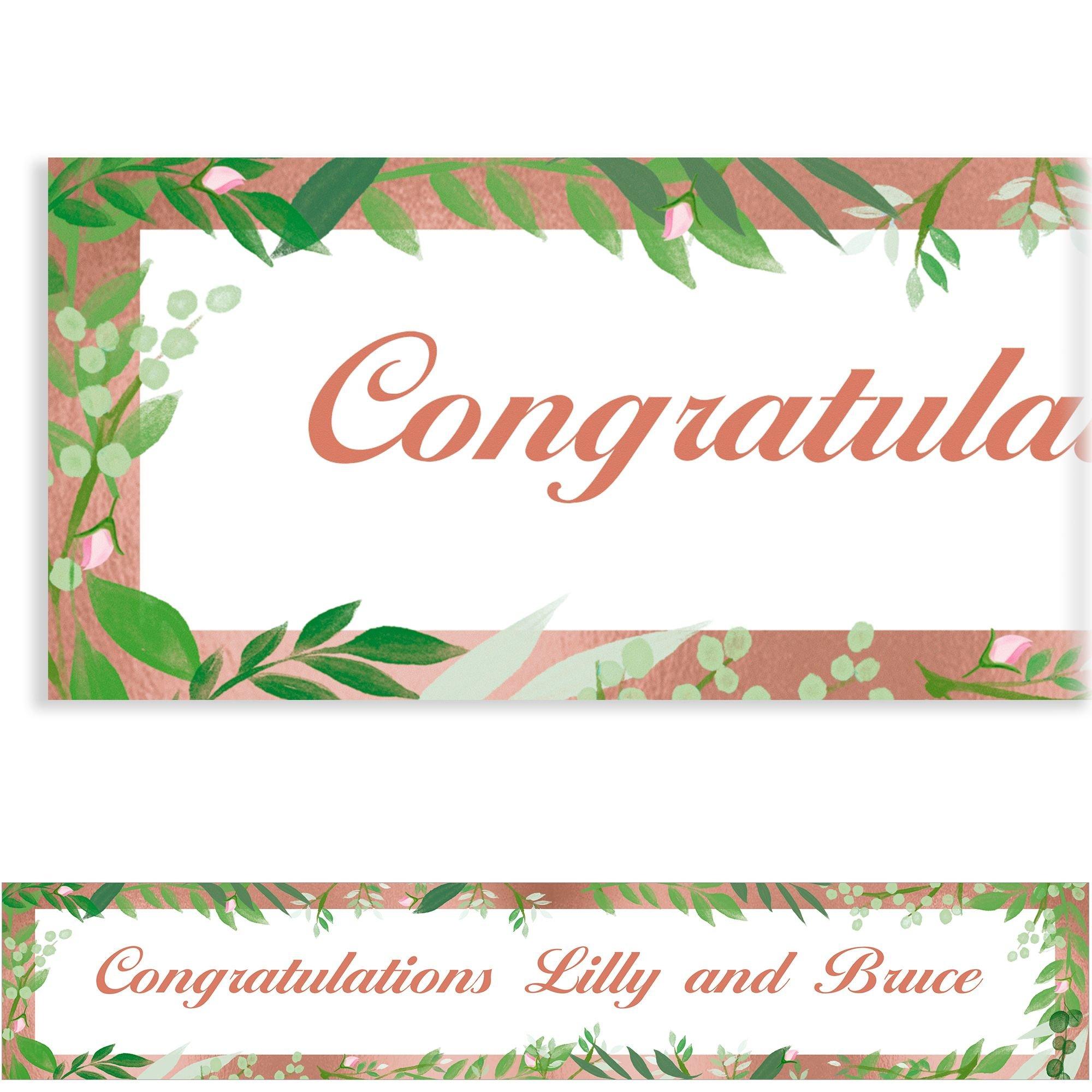 Wedding Congratulations Banner