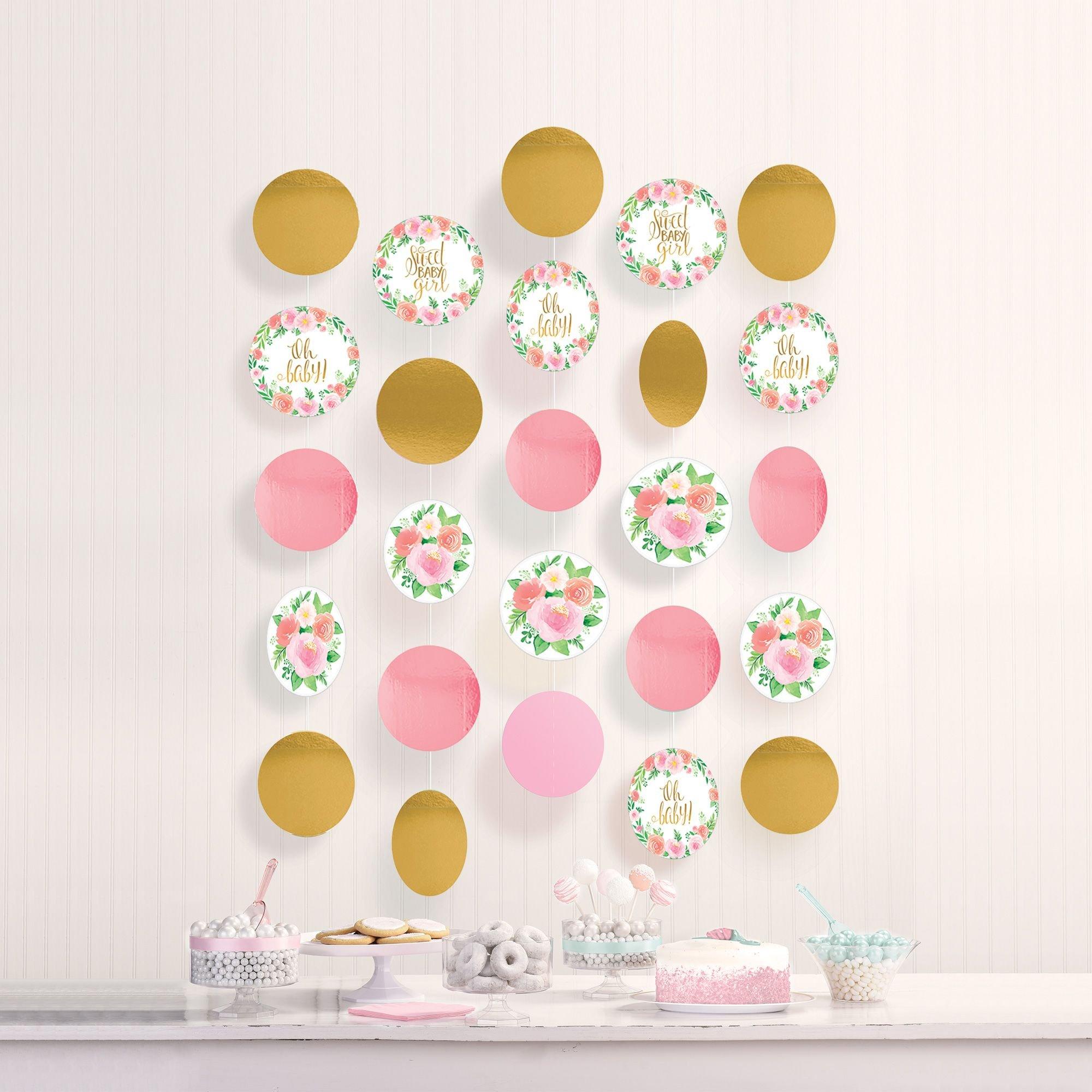 PartyCity Floral Baby String Decorations 6ct | Hamilton Place