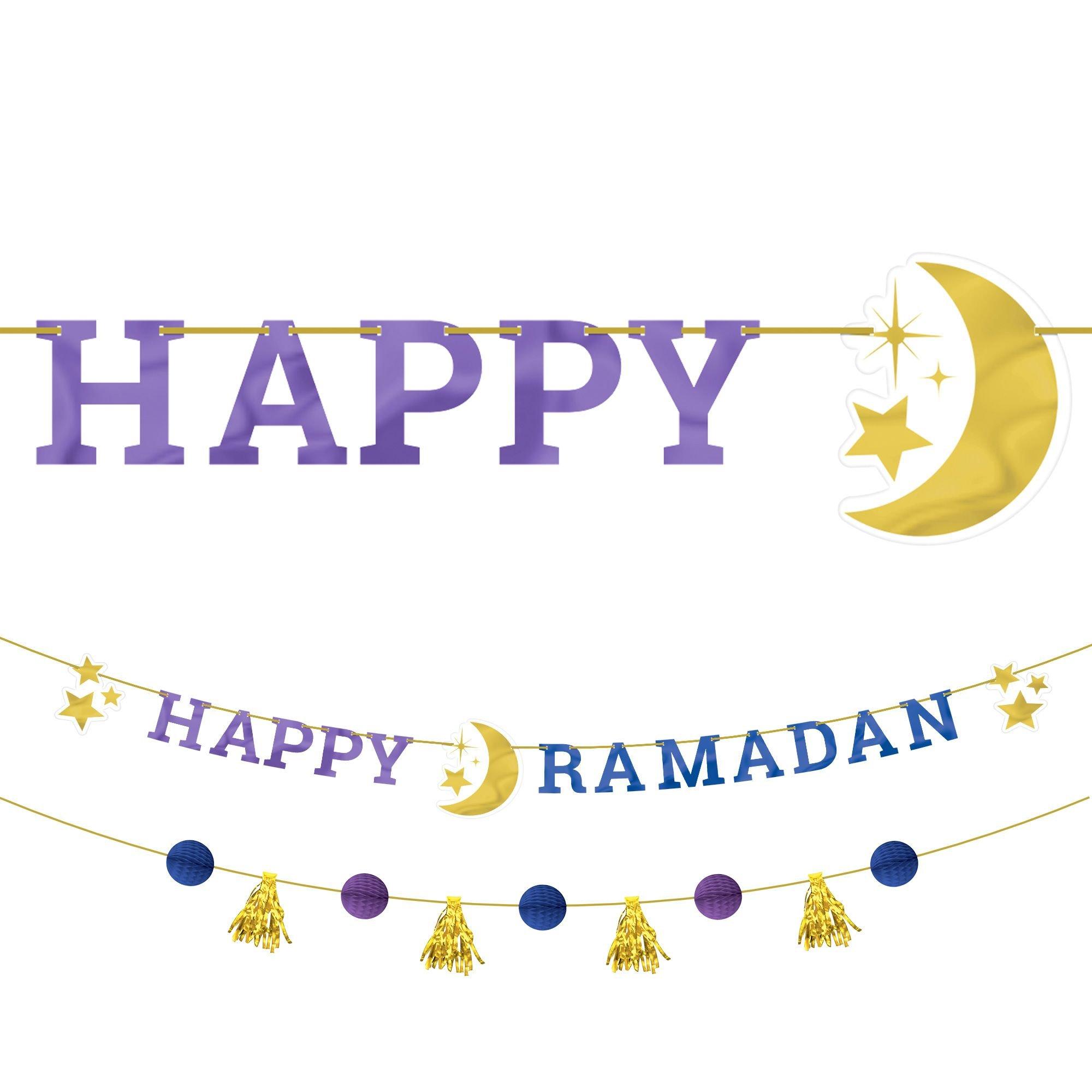 PartyCity Ramadan Letter Banner with Mini Banner | Hamilton Place
