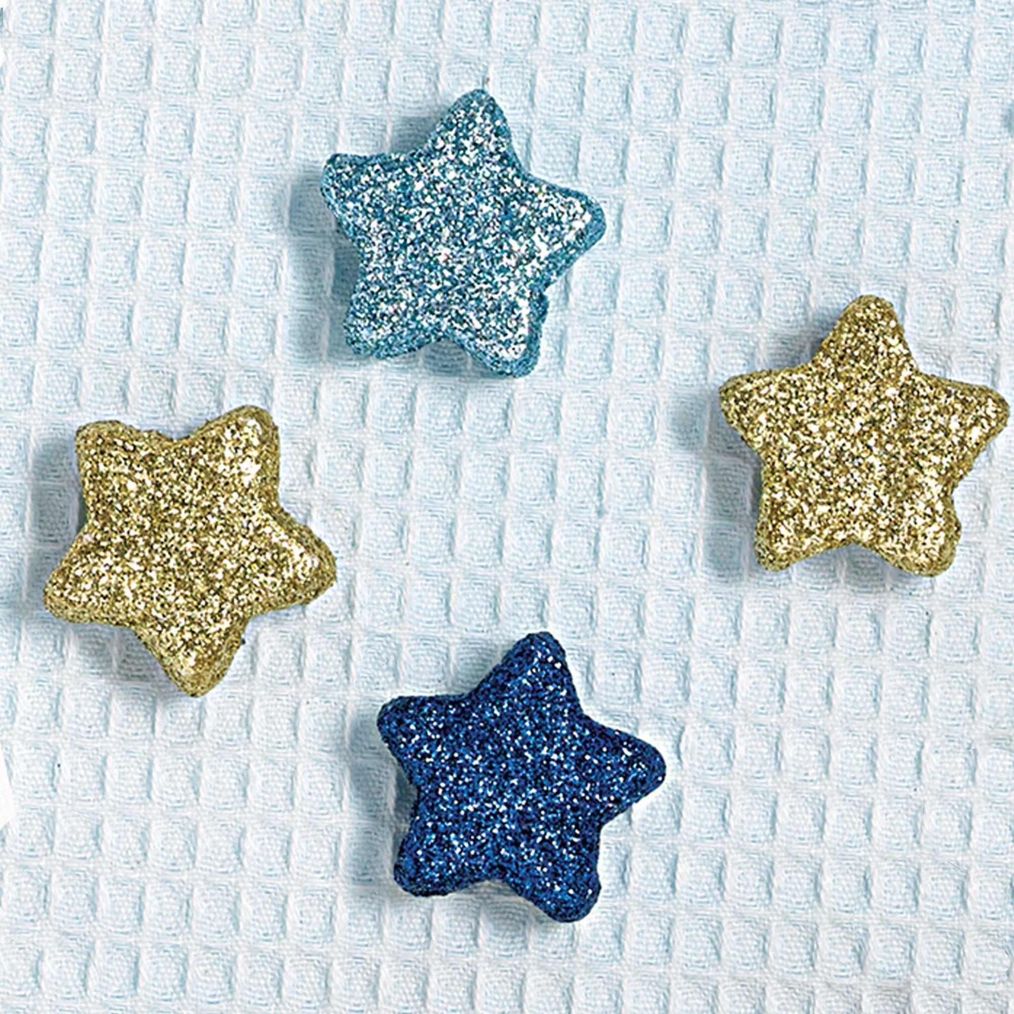 Blue Glitter Star