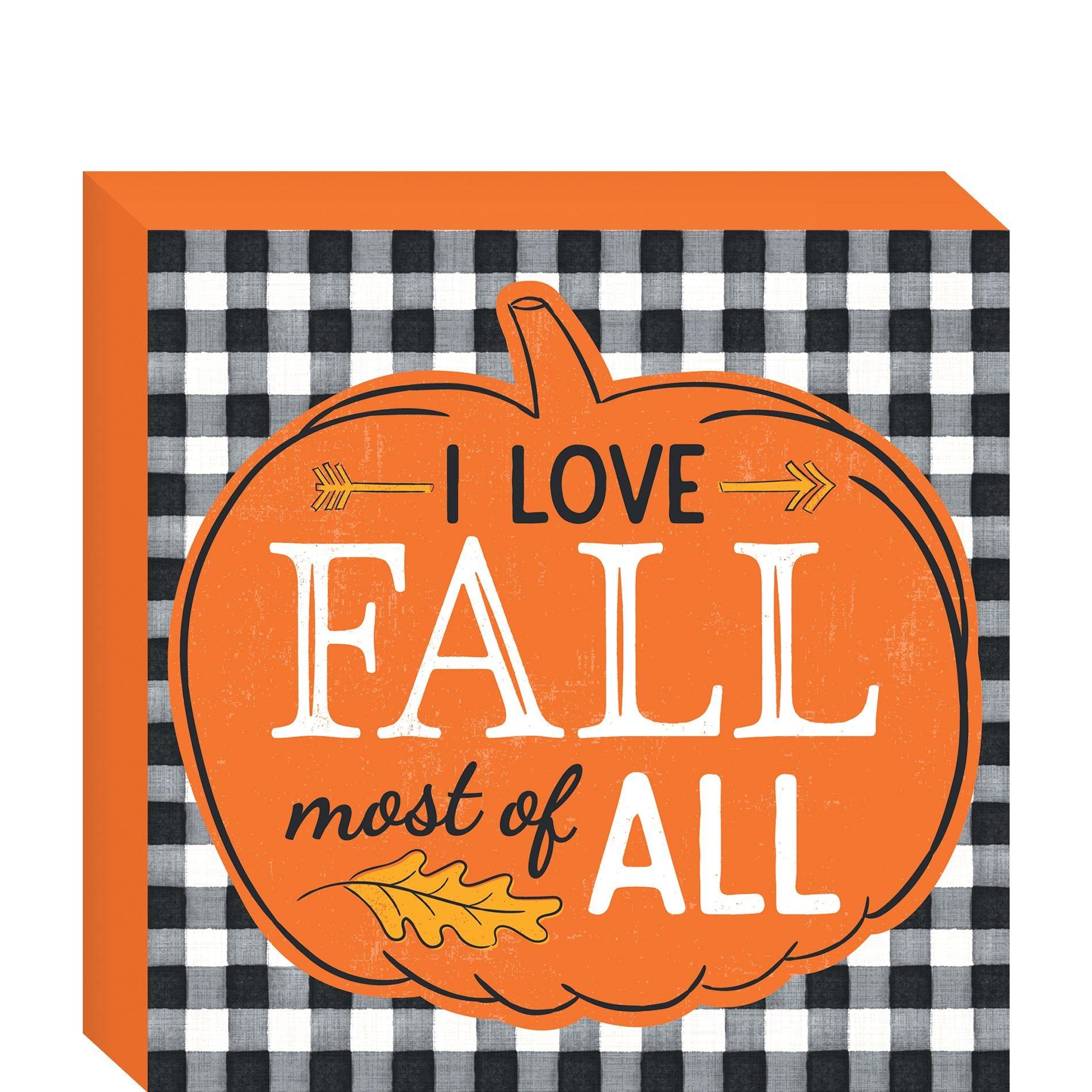 PartyCity Fall Harvest Block Sign | Hamilton Place