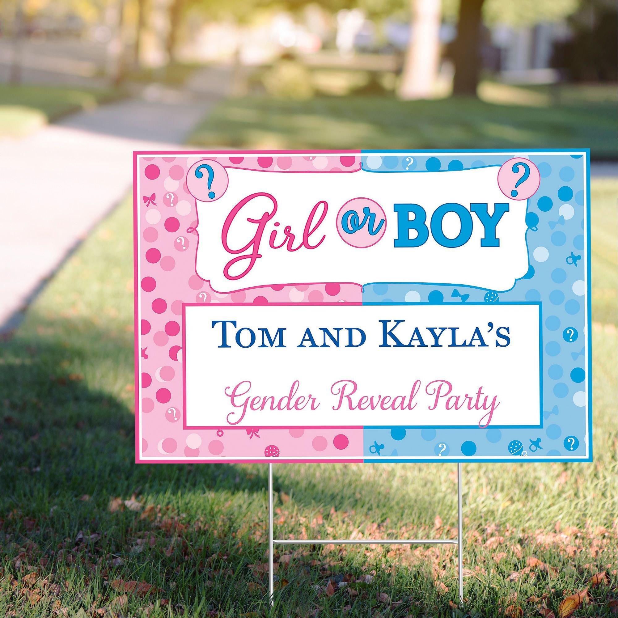 Gender Reveal Party Signs