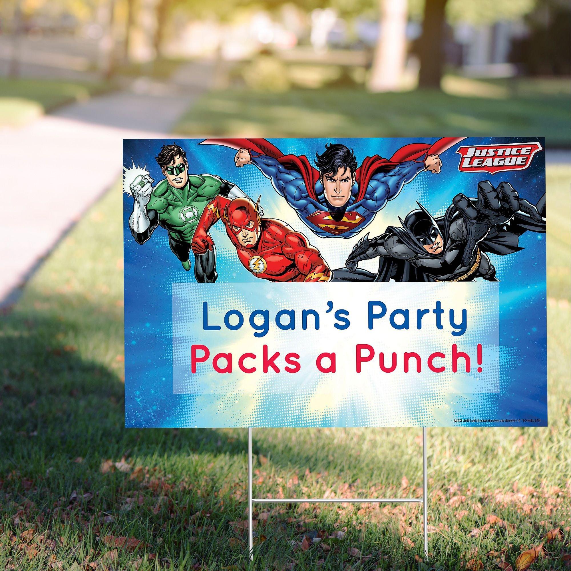 PartyCity Custom Justice League Yard Sign | Hamilton Place