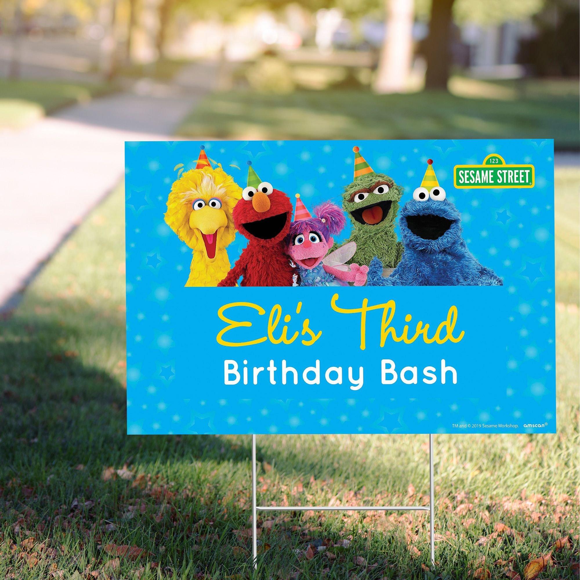 Sesame Street Birthday Sign