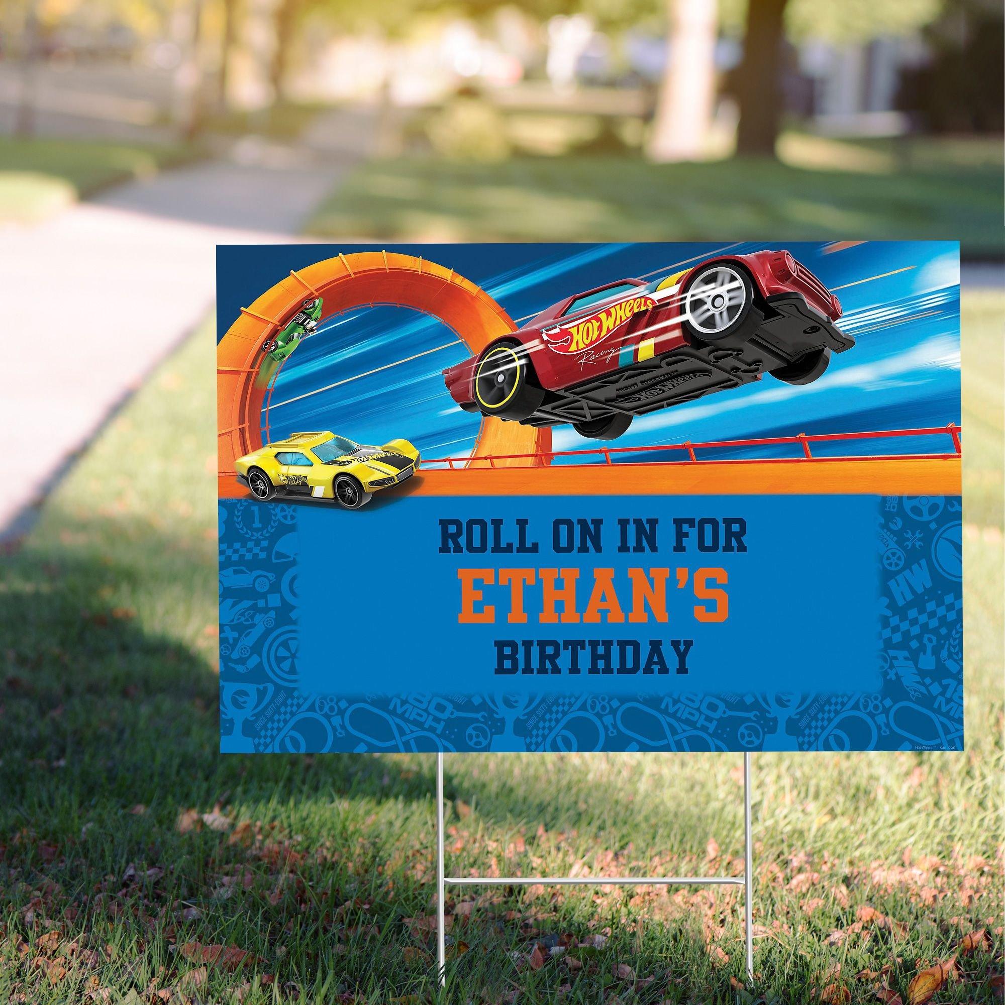 PartyCity Custom Hot Wheels Wild Racer Yard Sign | Hamilton Place