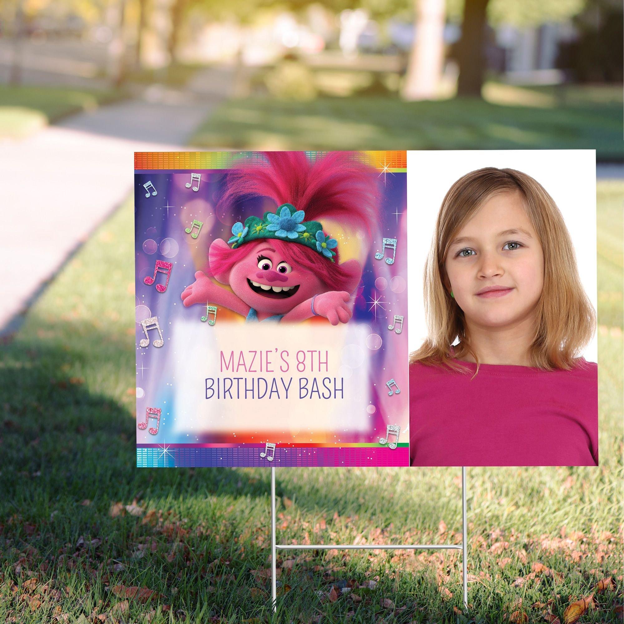 PartyCity Custom Trolls World Tour Photo Yard Sign | Hamilton Place