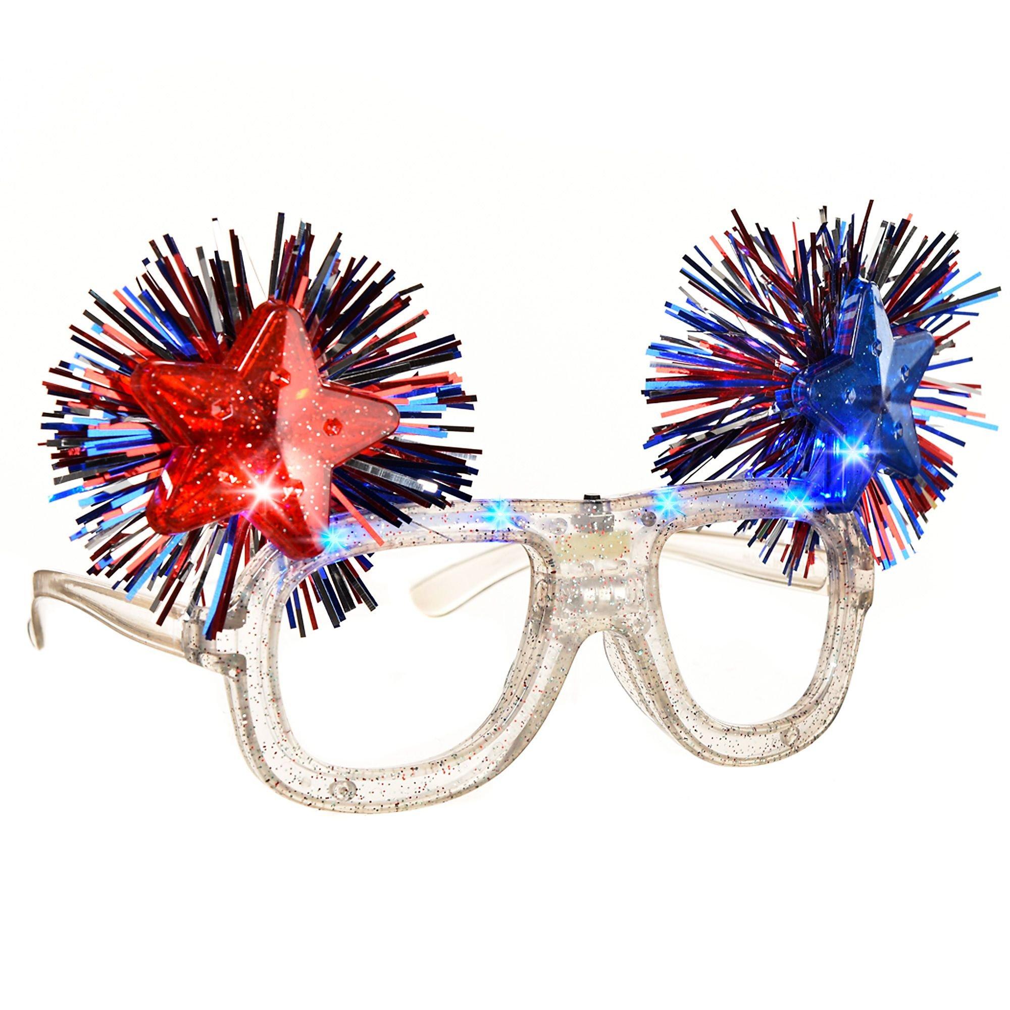 Light Up Patriotic Star Glasses Party City
