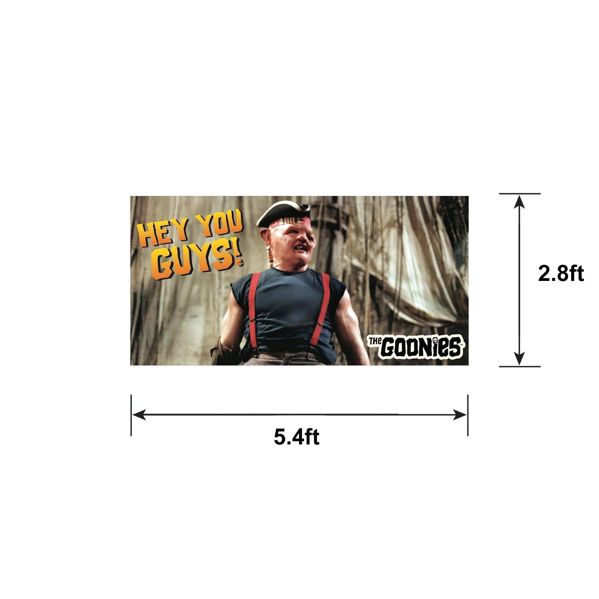 PartyCity Sloth Hey You Guys Plastic Scene Setter, 5.4ft x 2.8ft - The Goonies | Hamilton Place