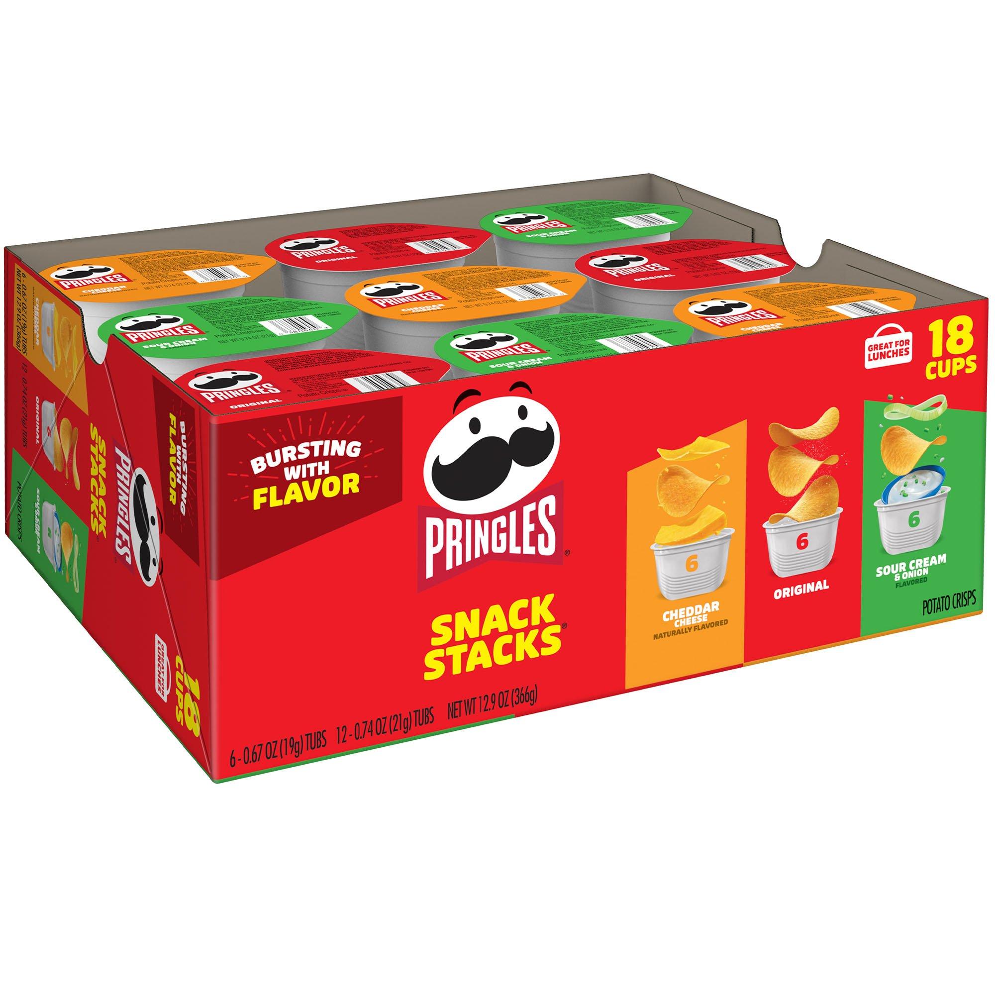 Pringles Snack Stacks, 12.9oz, 18pc | Party City