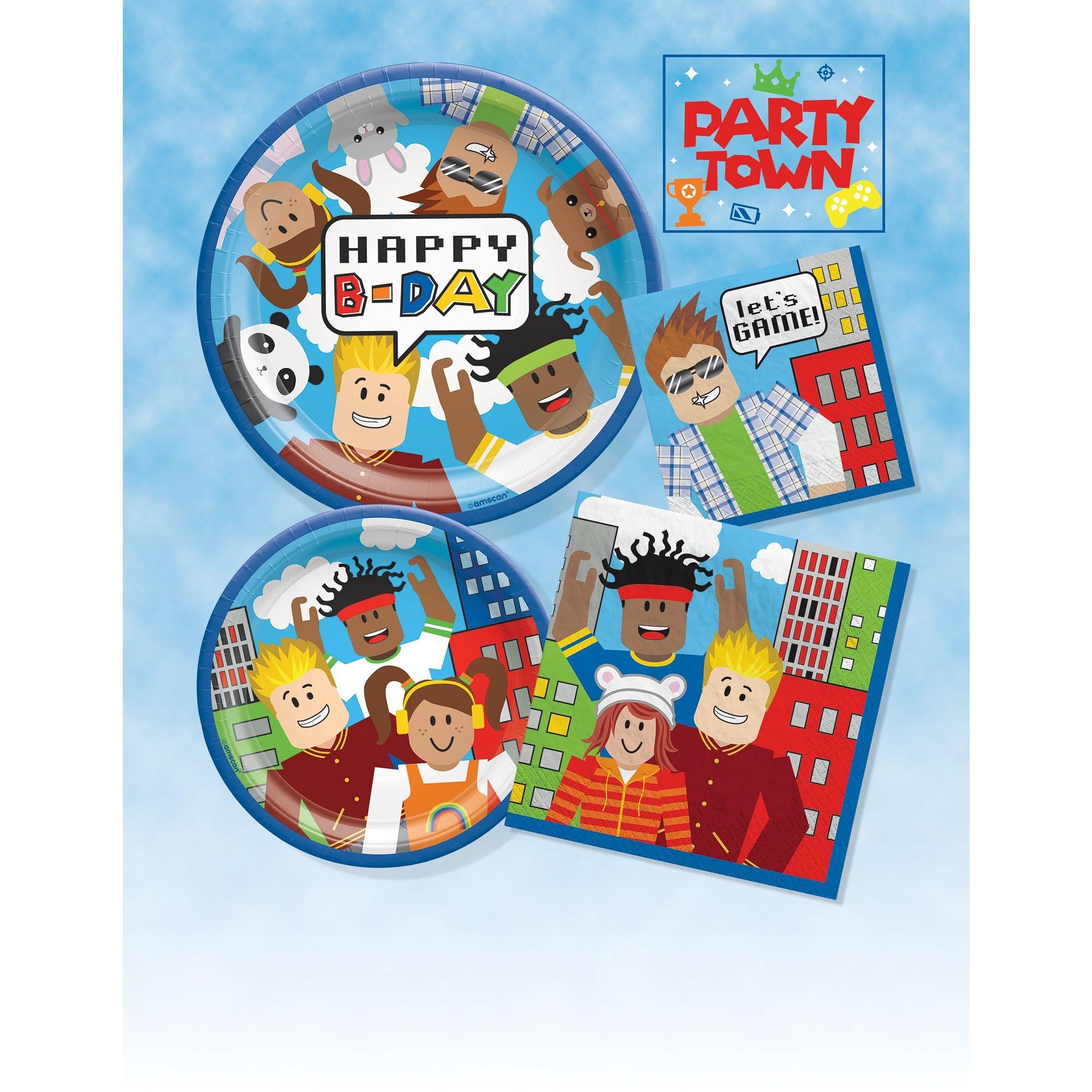 PartyCity Party Town Birthday Paper Lunch Plates, 9in, 8ct | Hamilton Place
