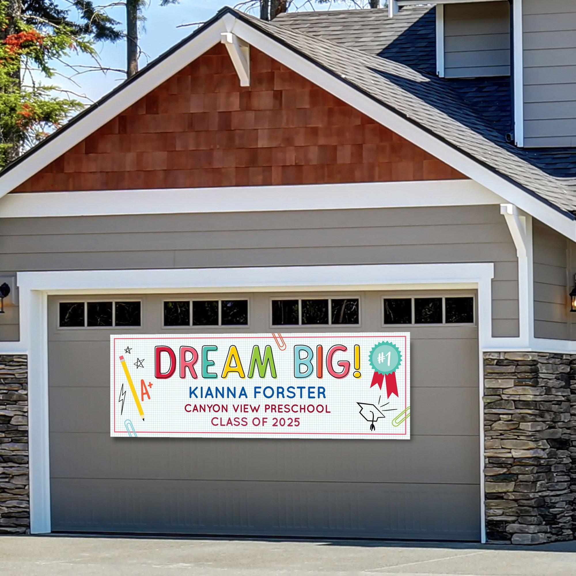 PartyCity Custom Elementary School Doodle Graduation Horizontal Banner ...