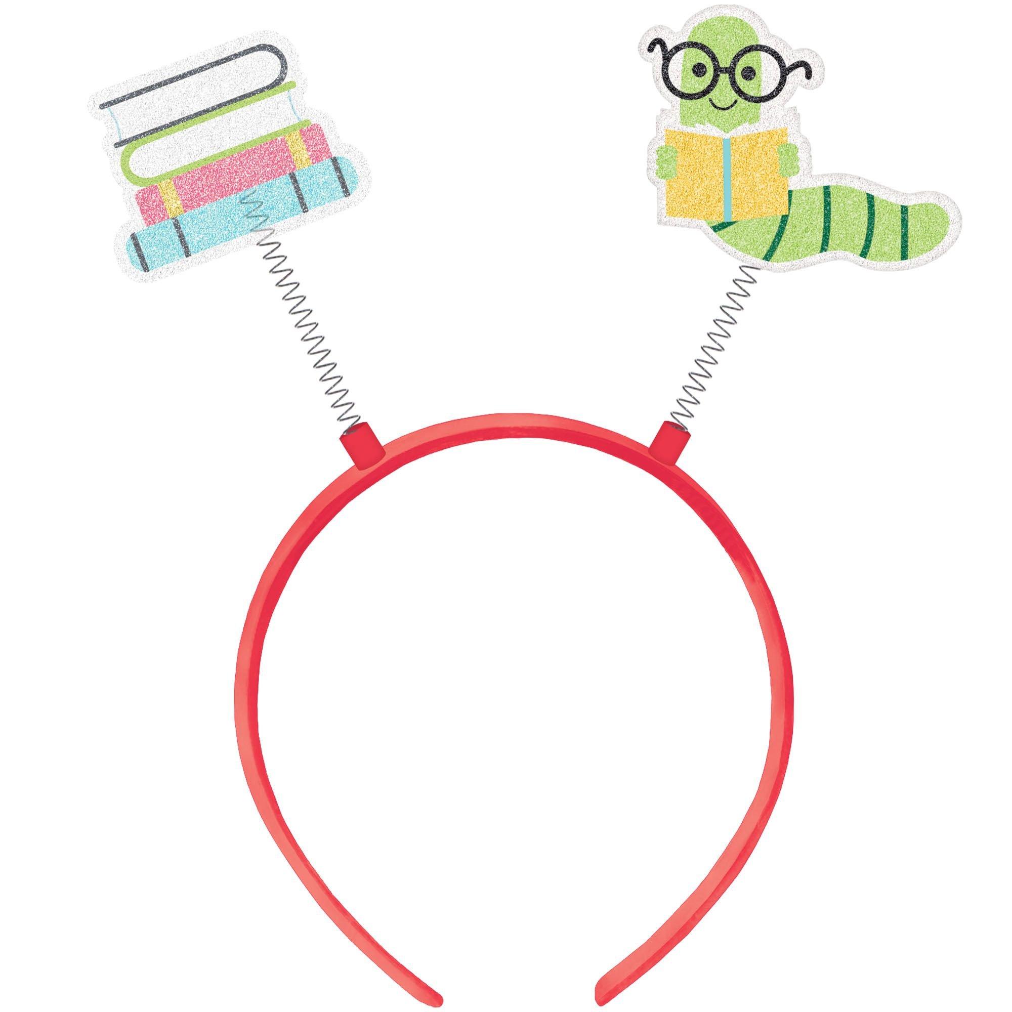 Glitter Bookworm Head Bopper - National Read Across America Day | Party ...