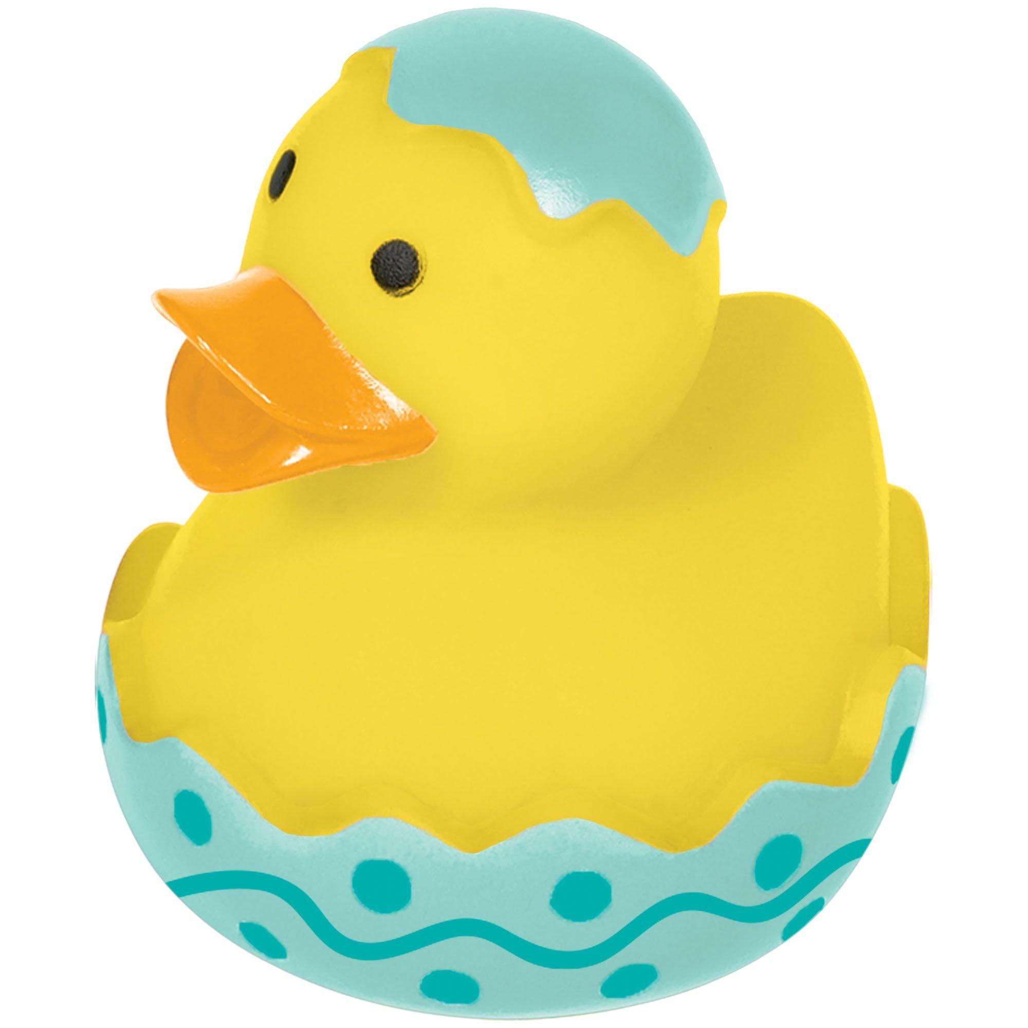Teal Easter Rubber Duck, 2in x 2.25in | Party City