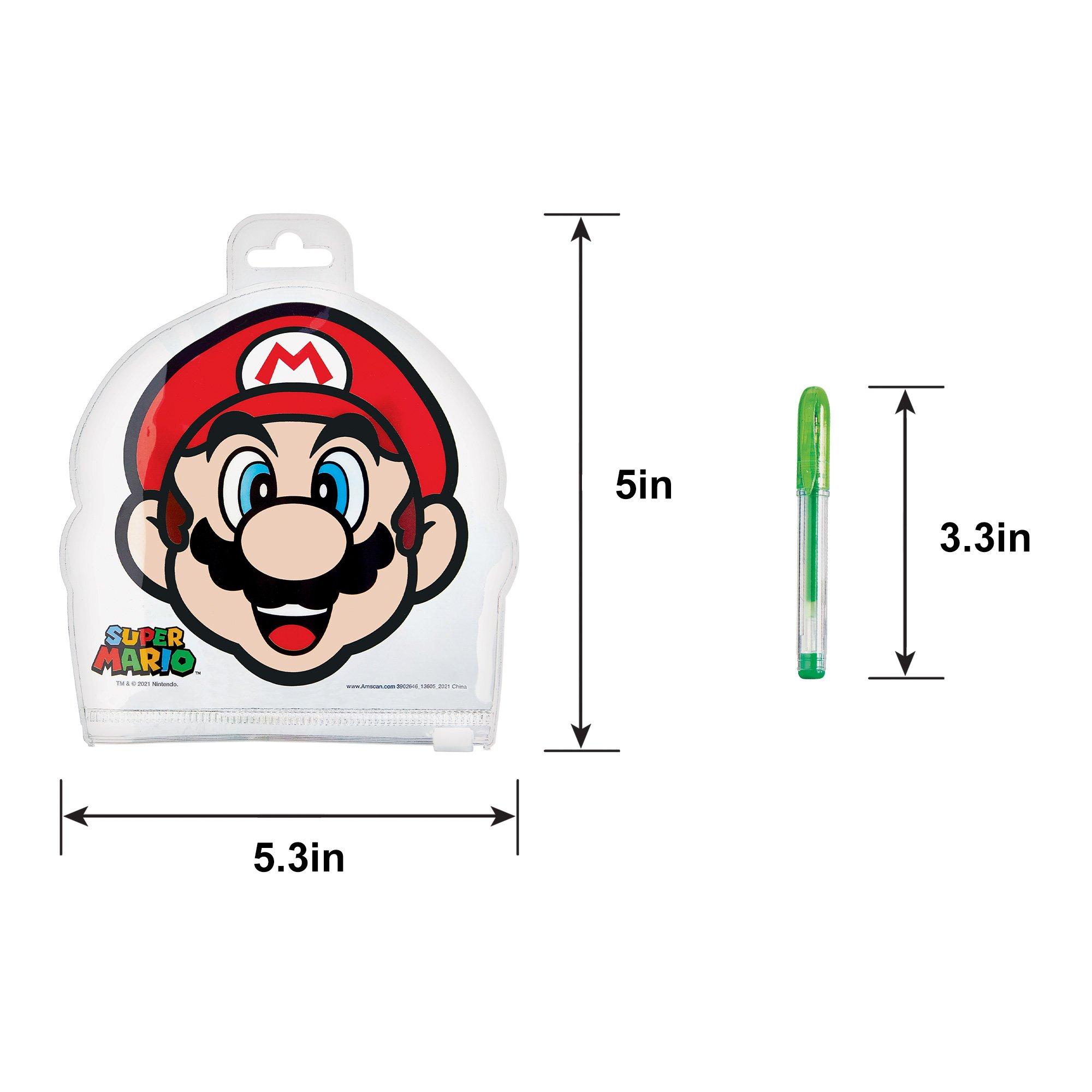 PartyCity Super Mario Gel Pens with Pouch, 6ct | Hamilton Place