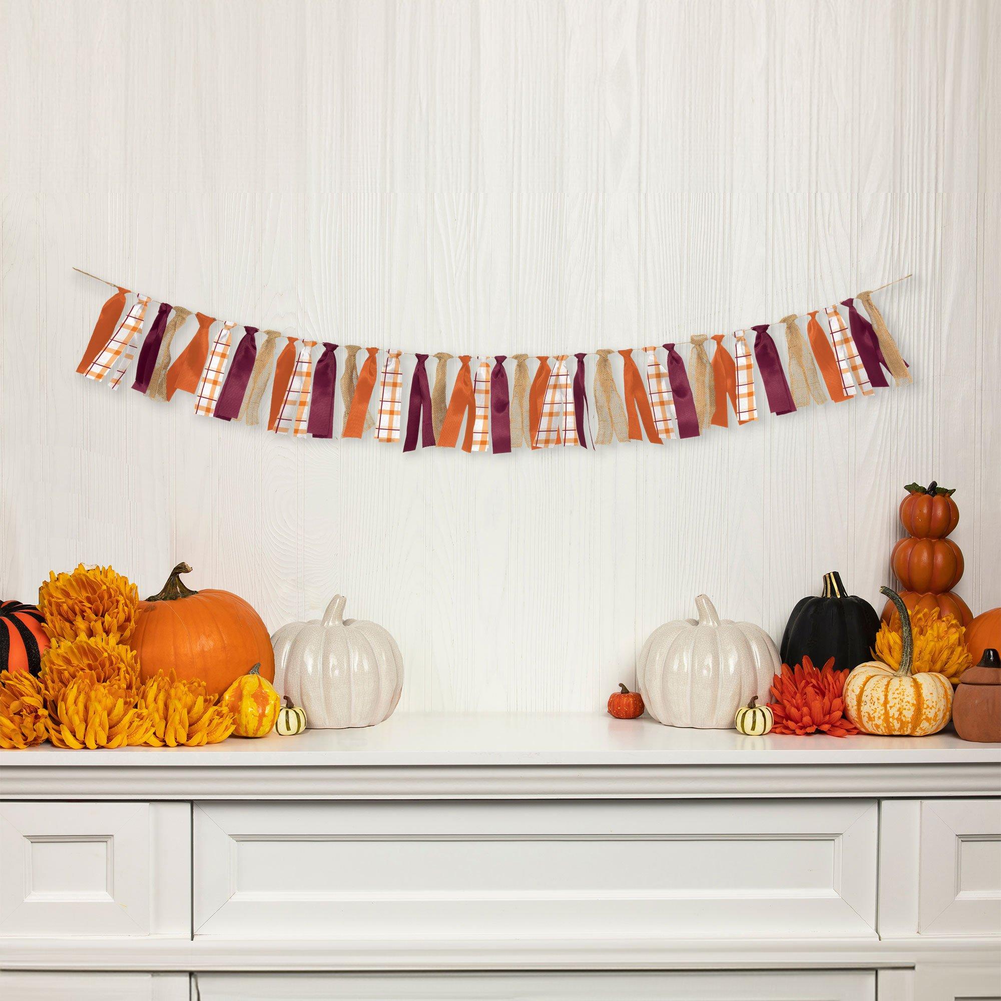 PartyCity Fall Ribbon Garland, 6ft | Hamilton Place