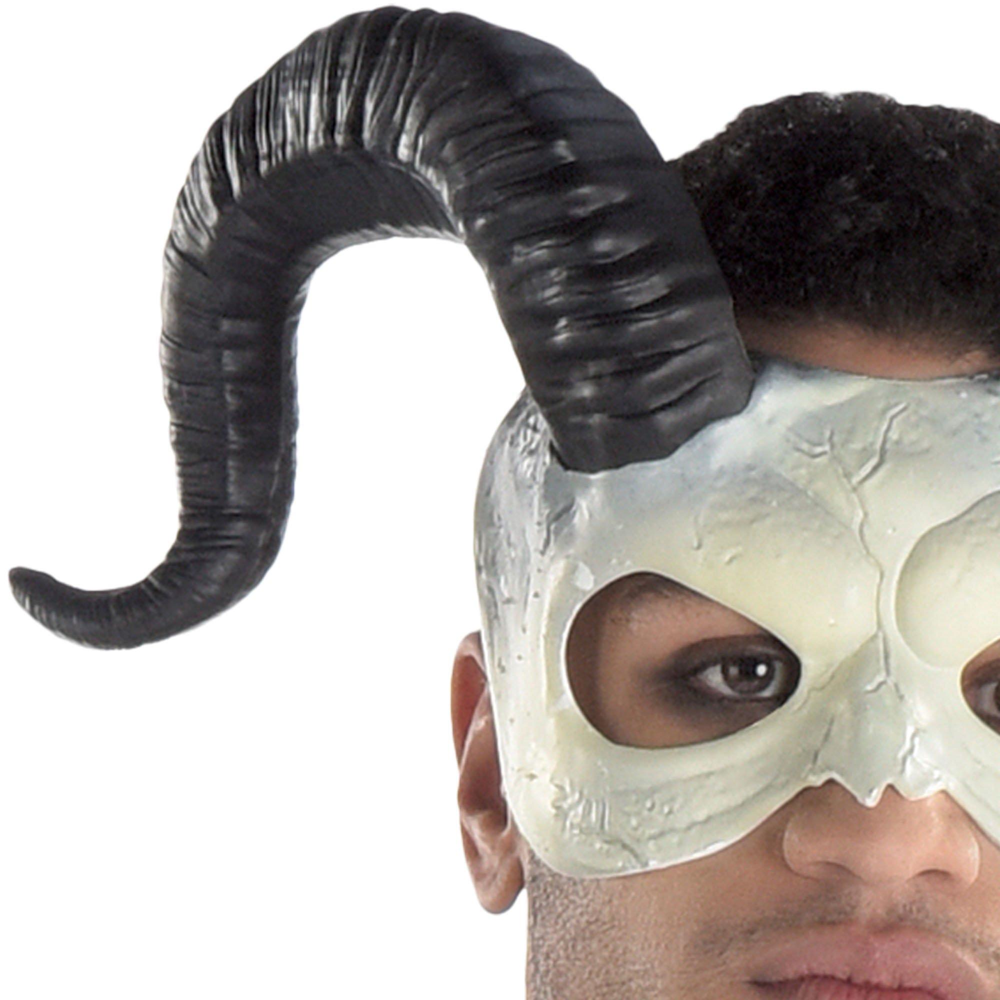 PartyCity Adult Horned Ram Skull Plastic Half Mask | Hamilton Place