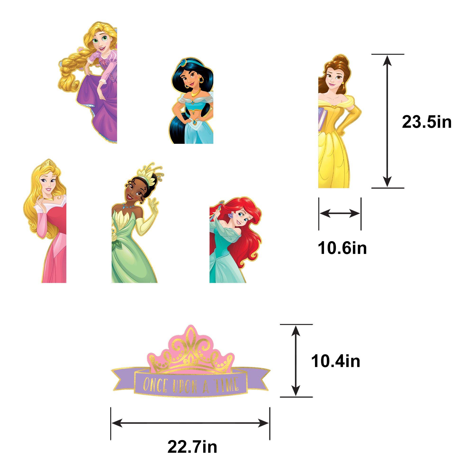 PartyCity Disney Princess Cardstock Door Decorating Kit, 7pc at ...