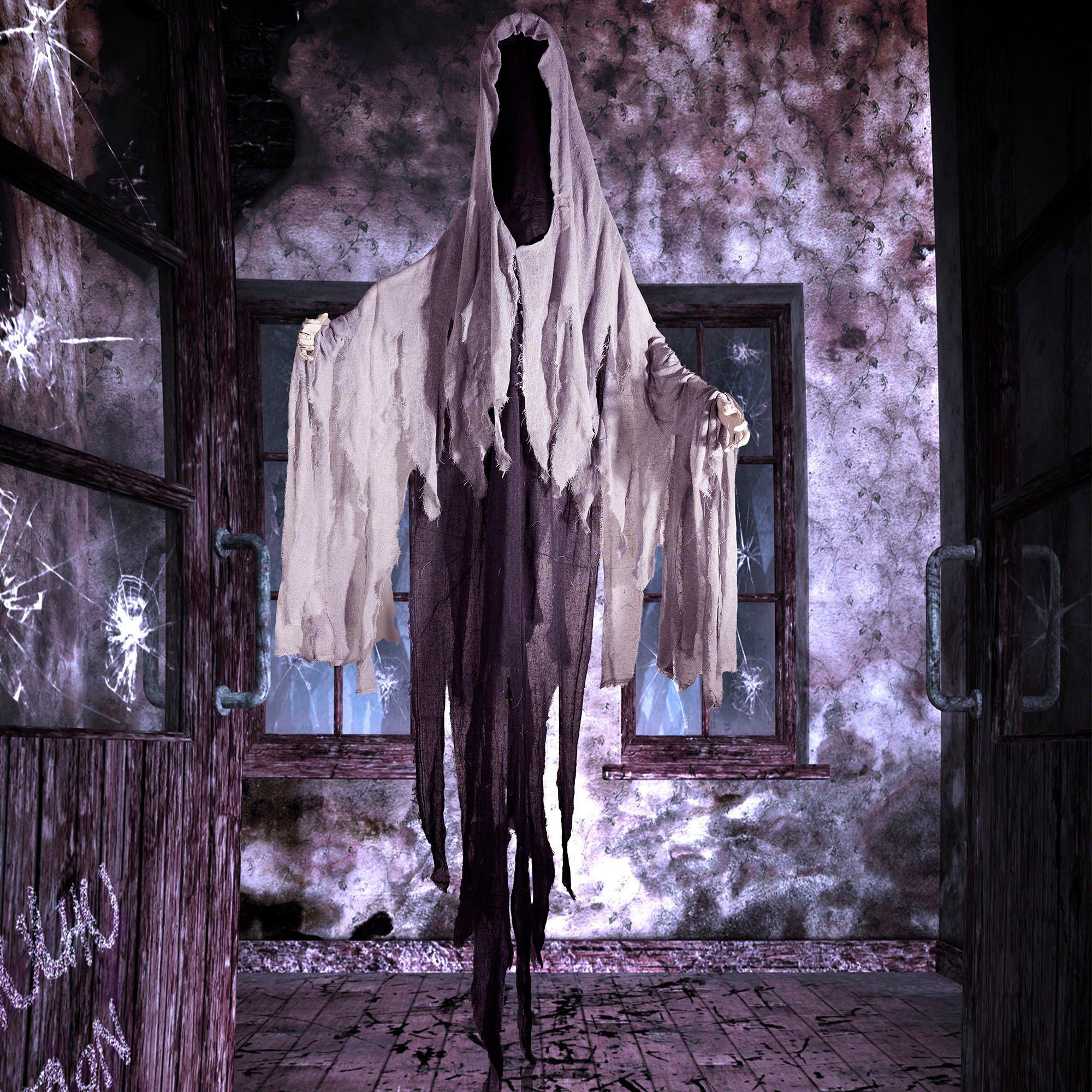 Faceless Ghost Hanging Halloween Decoration, 9ft | Party City