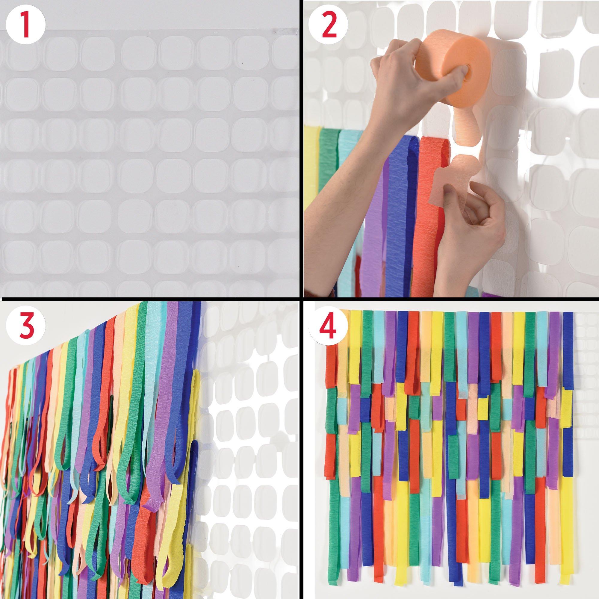 Streamer Backdrop Plastic Mesh Wall Backer, 20in x 24in, 3pc | Party City