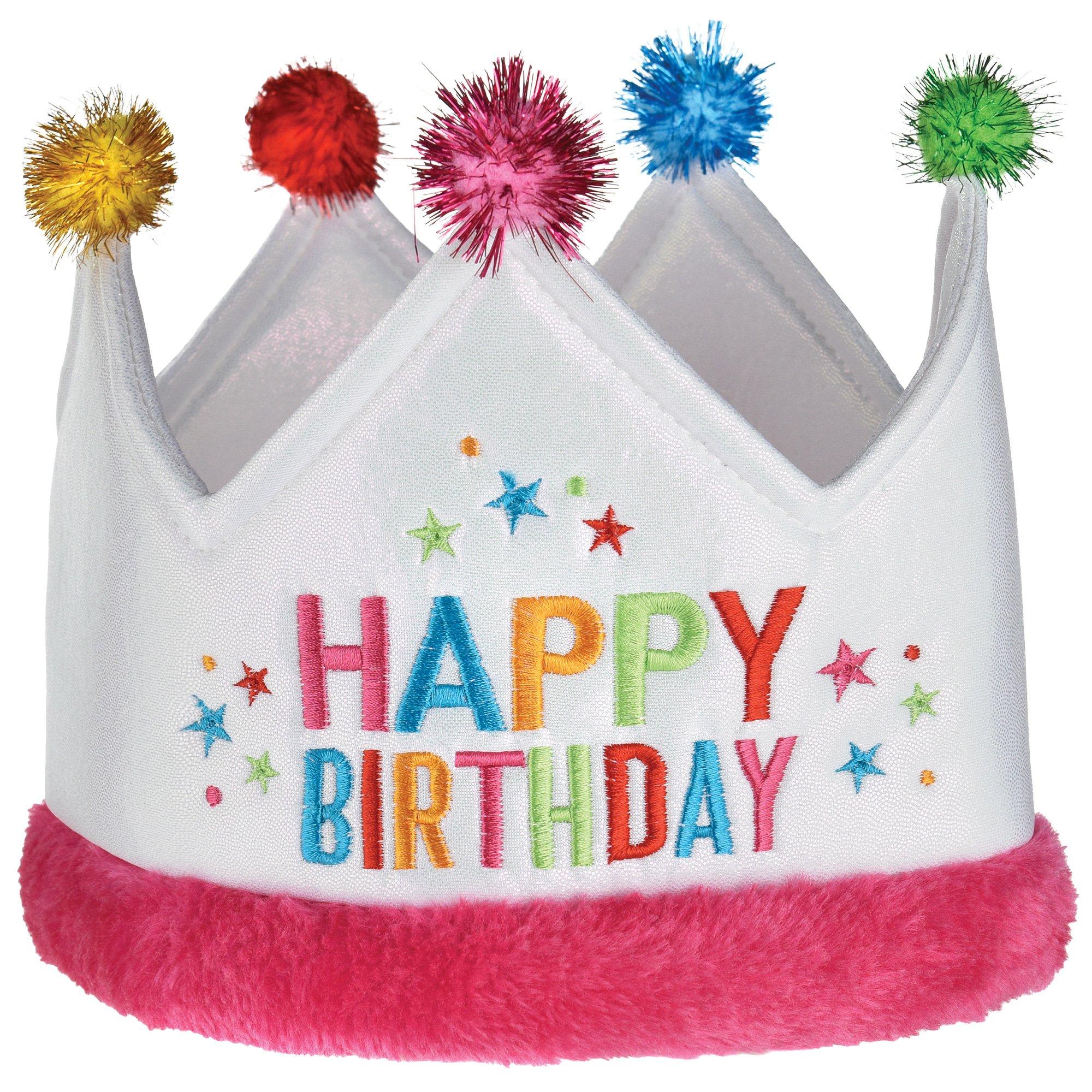 Kids' Pastel Iridescent Birthday Fabric Crown | Party City