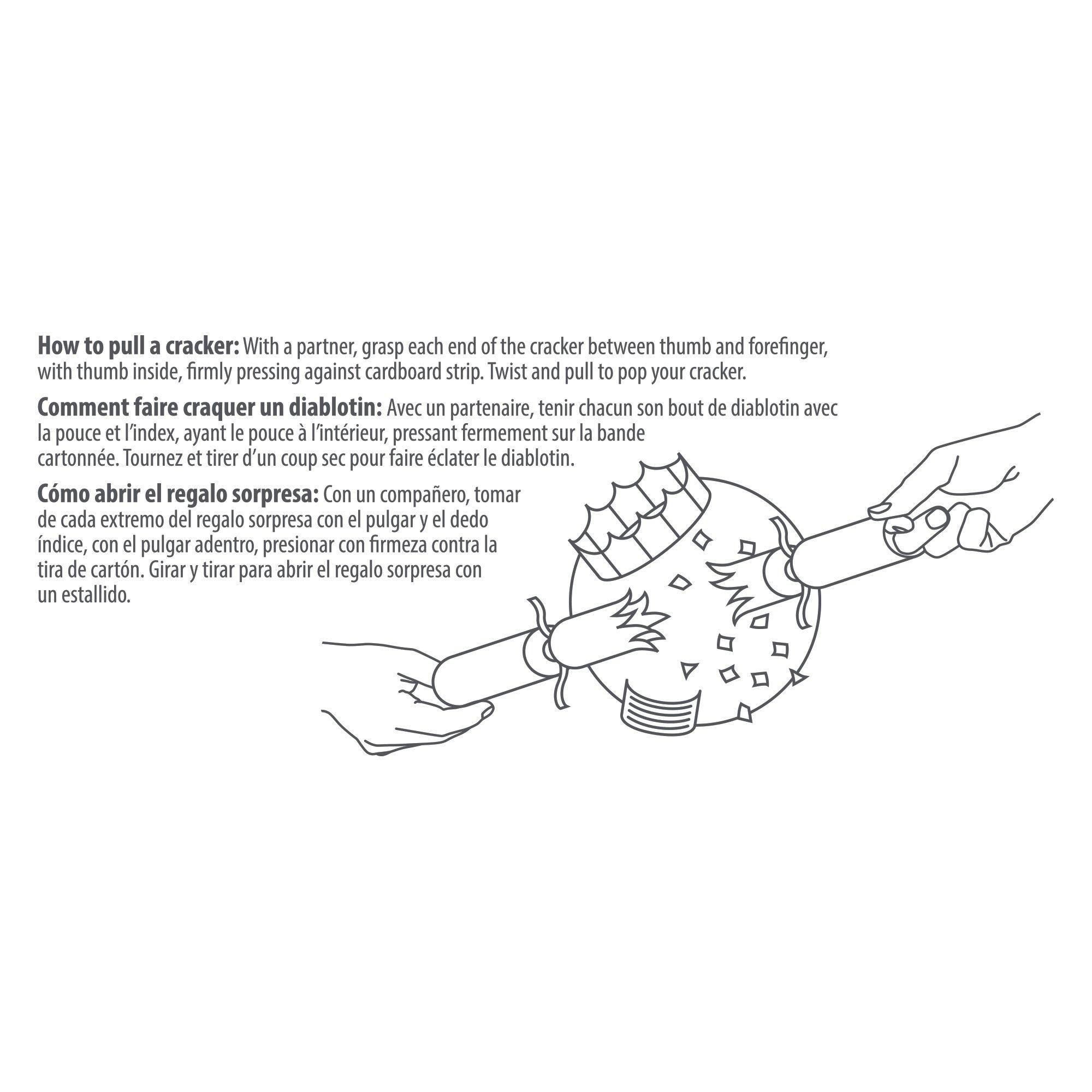 PartyCity Green & Red Confetti Crackers, 8ct | Hamilton Place