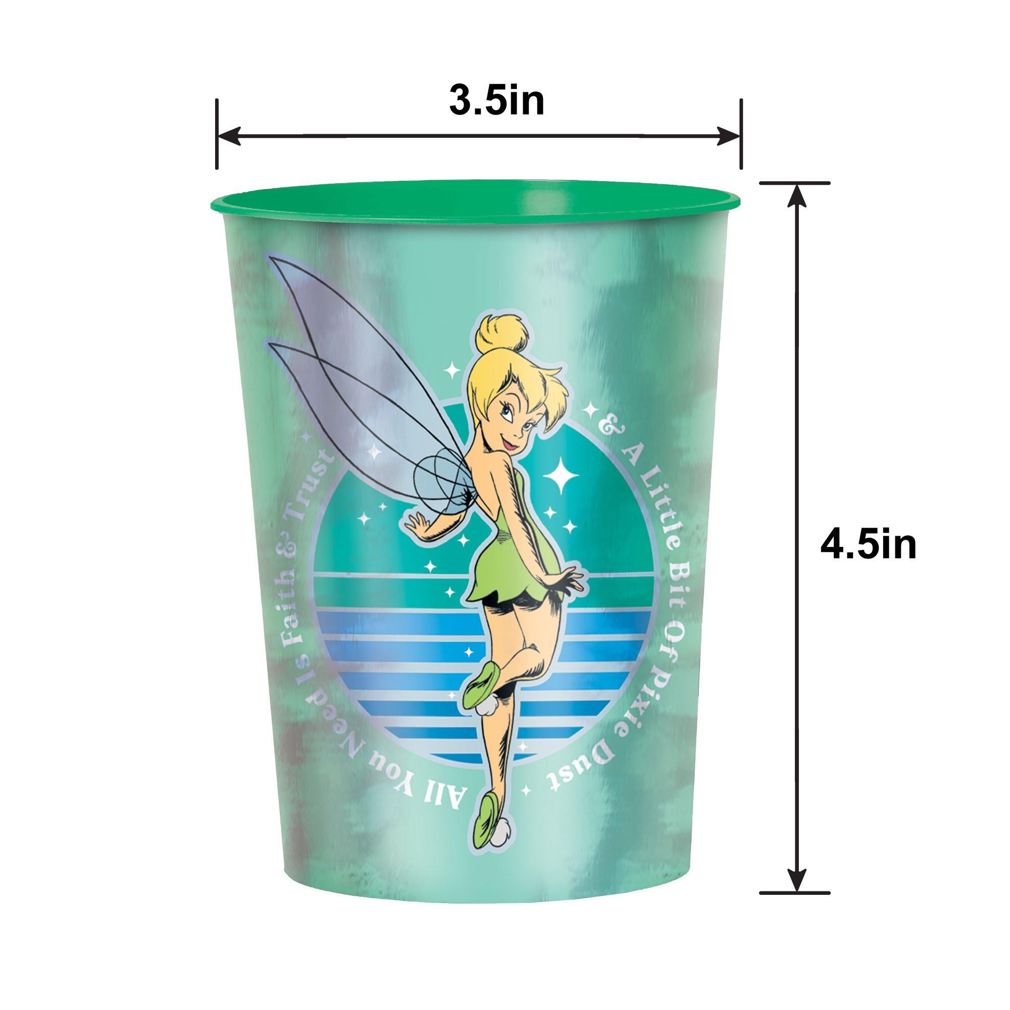 Metallic Tinkerbell Plastic Favor Cup, 16oz - Peter Pan | Party City