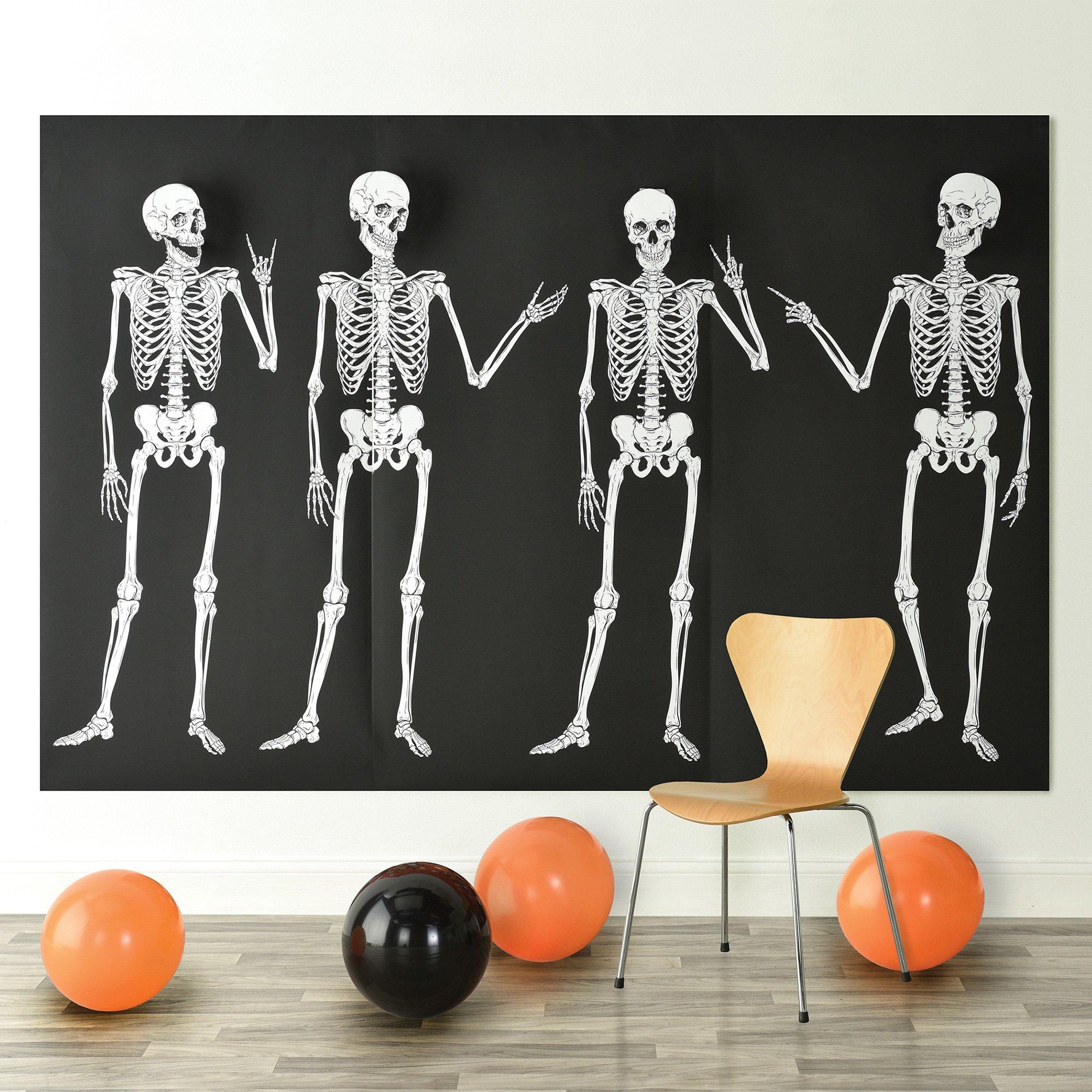 PartyCity Skeleton Plastic Scene Setter Kit, 7pc | Hamilton Place