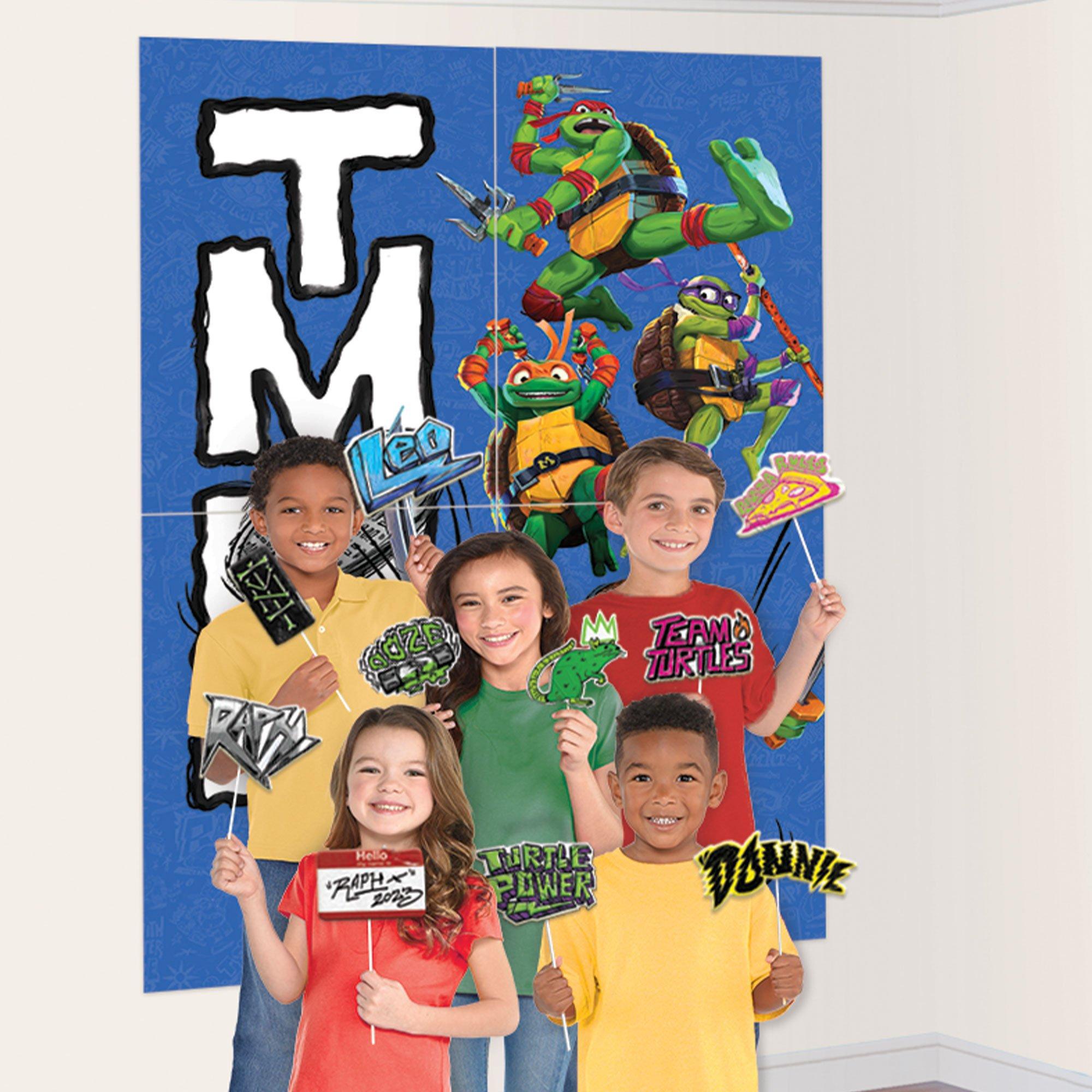 PartyCity TMNT Scene Setter with Photo Booth Props - Teenage Mutant ...