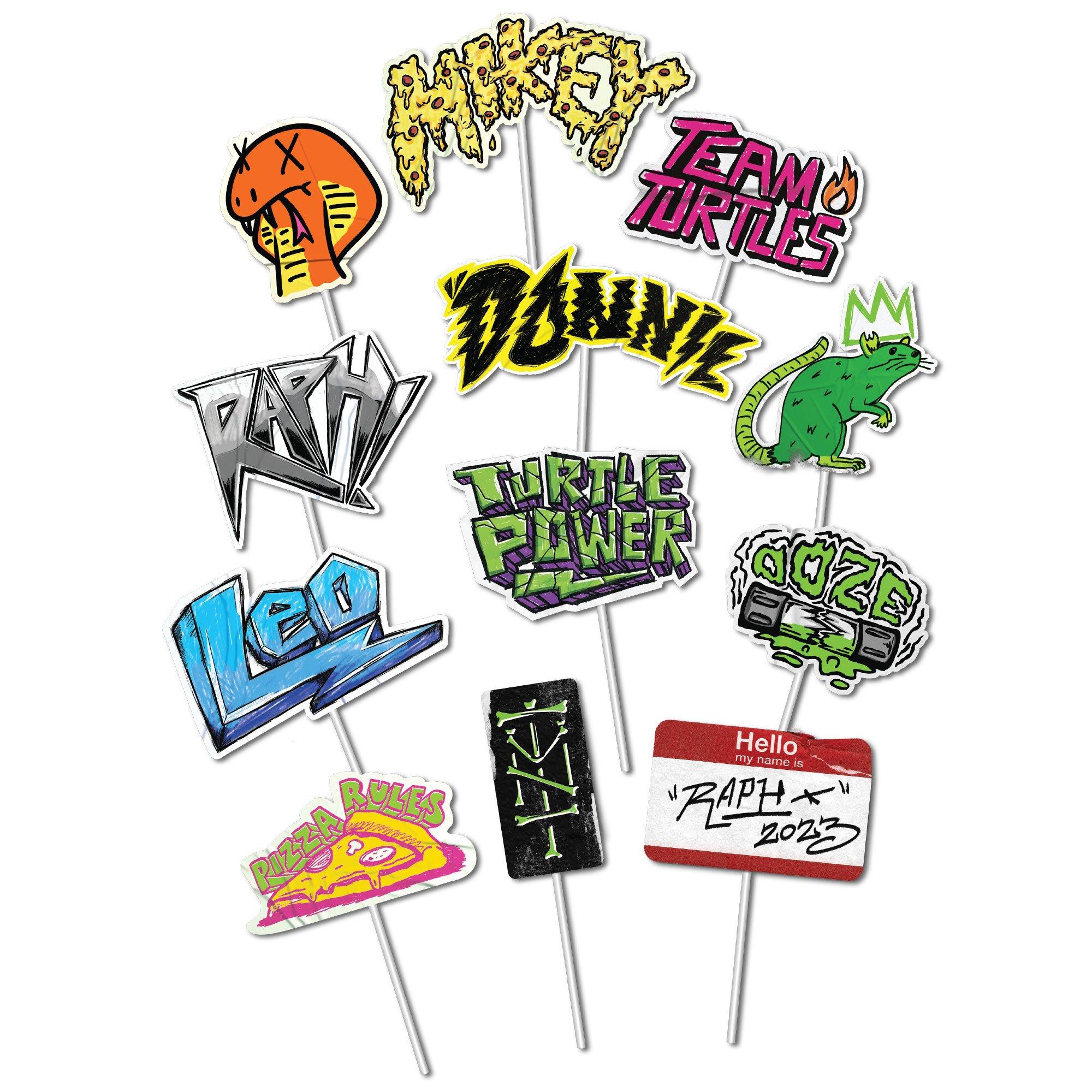 PartyCity TMNT Scene Setter with Photo Booth Props - Teenage Mutant ...