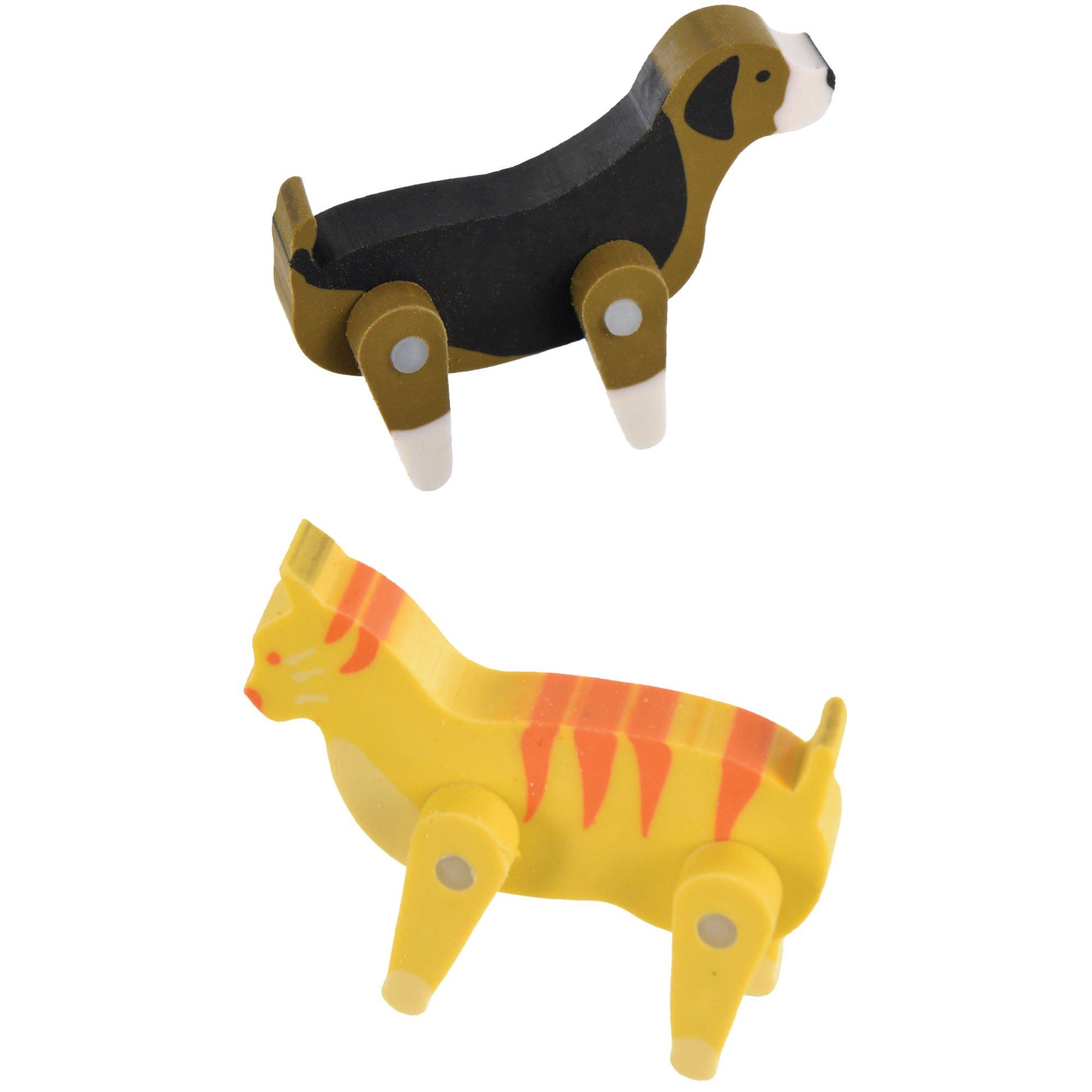 PartyCity Cat & Dog Erasers, 12ct | Hamilton Place