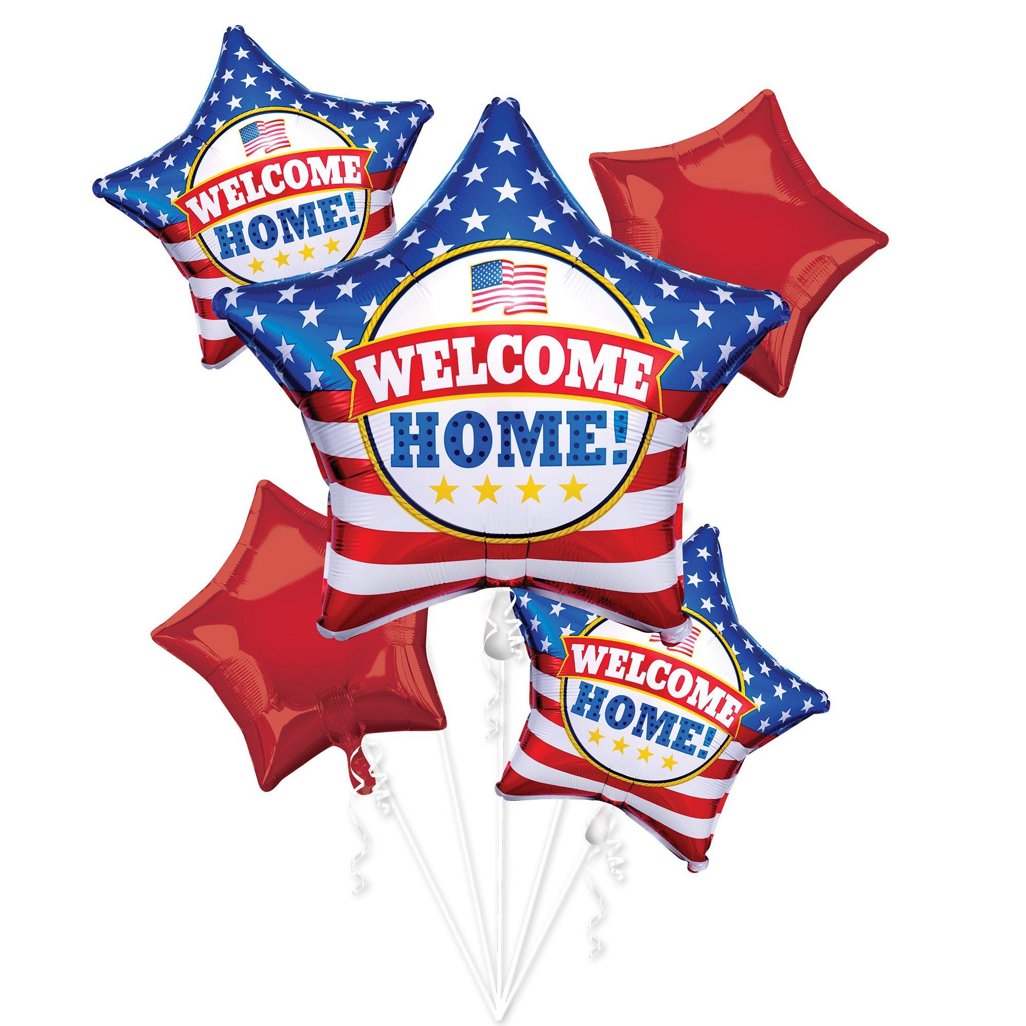 PartyCity Welcome Home Foil Balloon Bouquet, 5pc | Hamilton Place