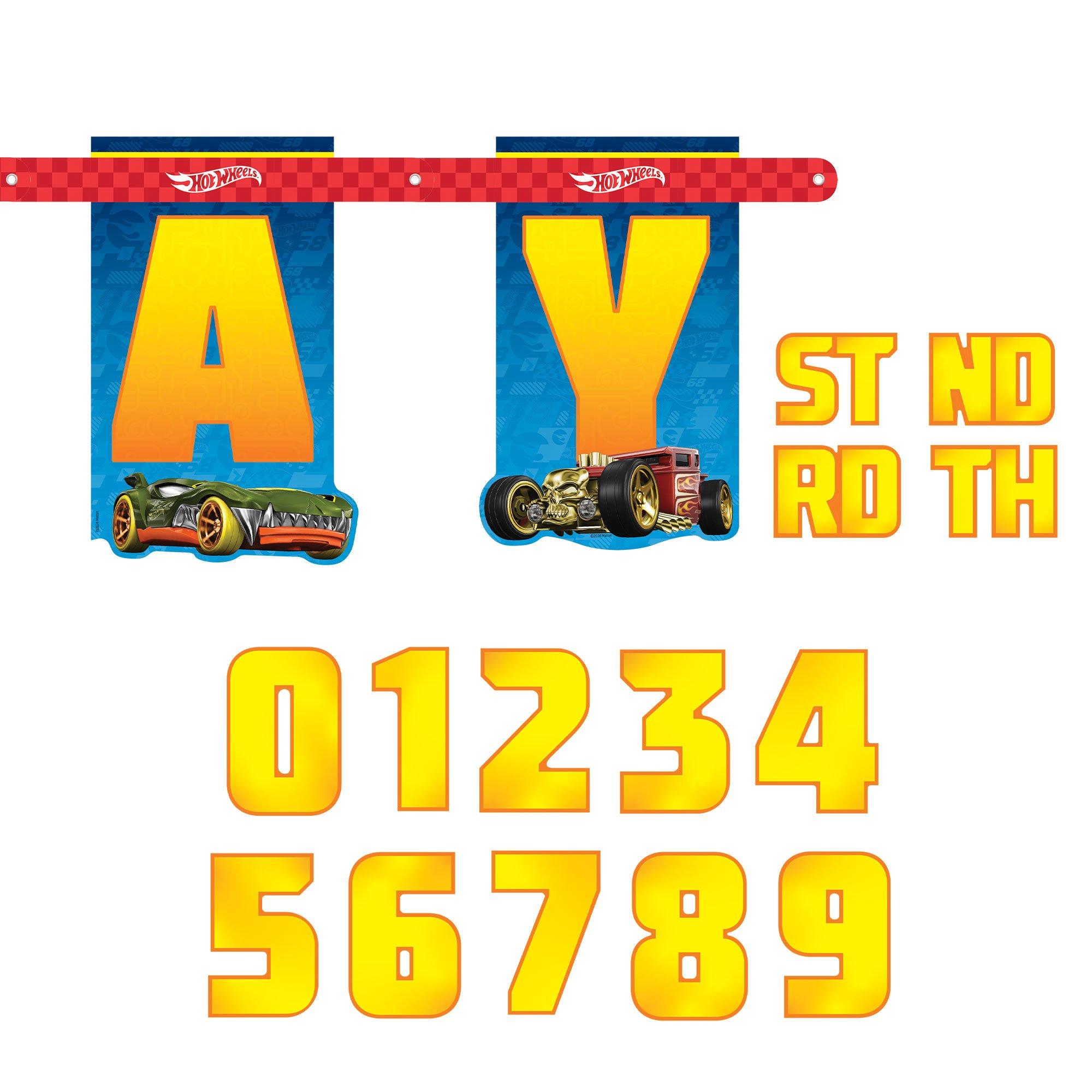 PartyCity Hot Wheels Birthday Banner Kit | Hamilton Place