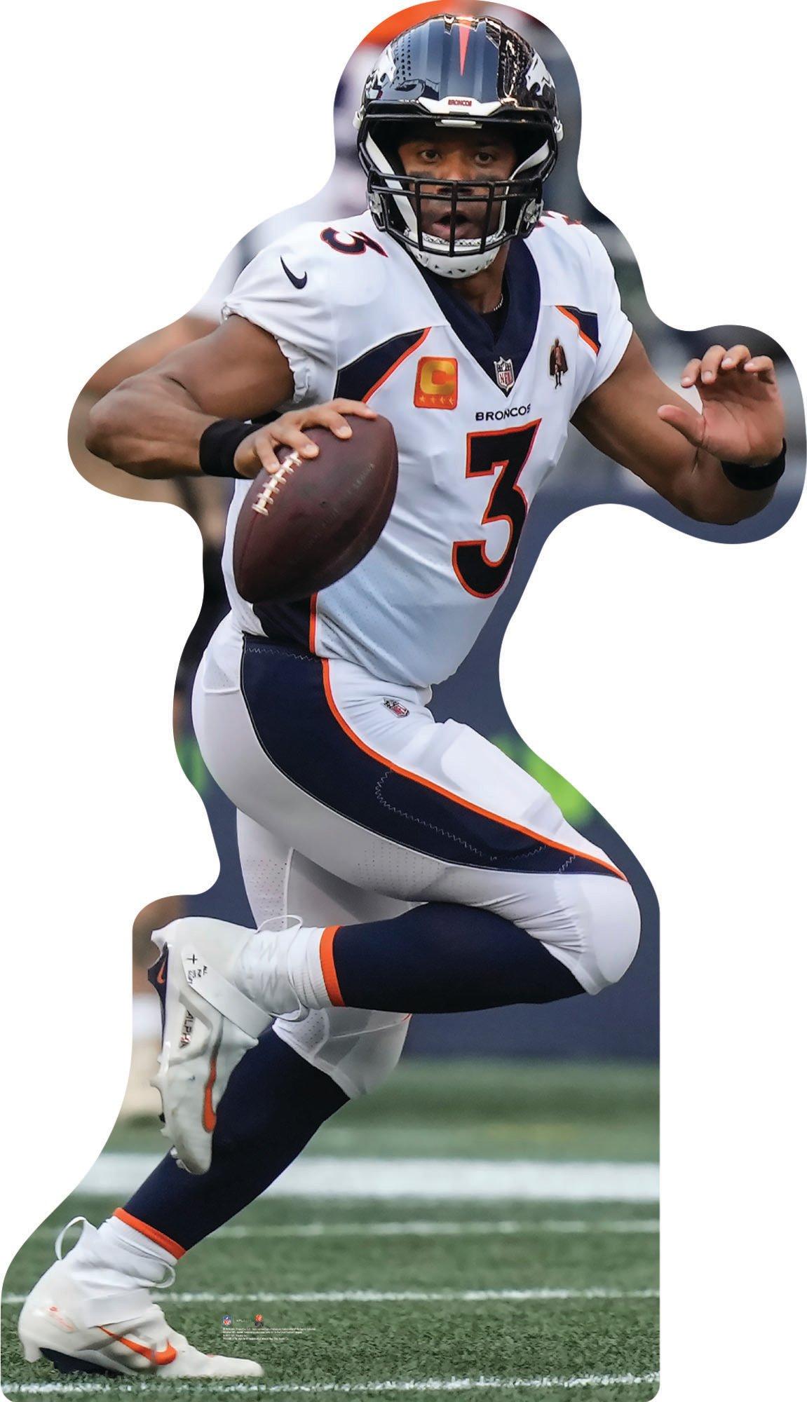 PartyCity NFL Denver Broncos Russell Wilson Life-Size Cardboard Cutout ...