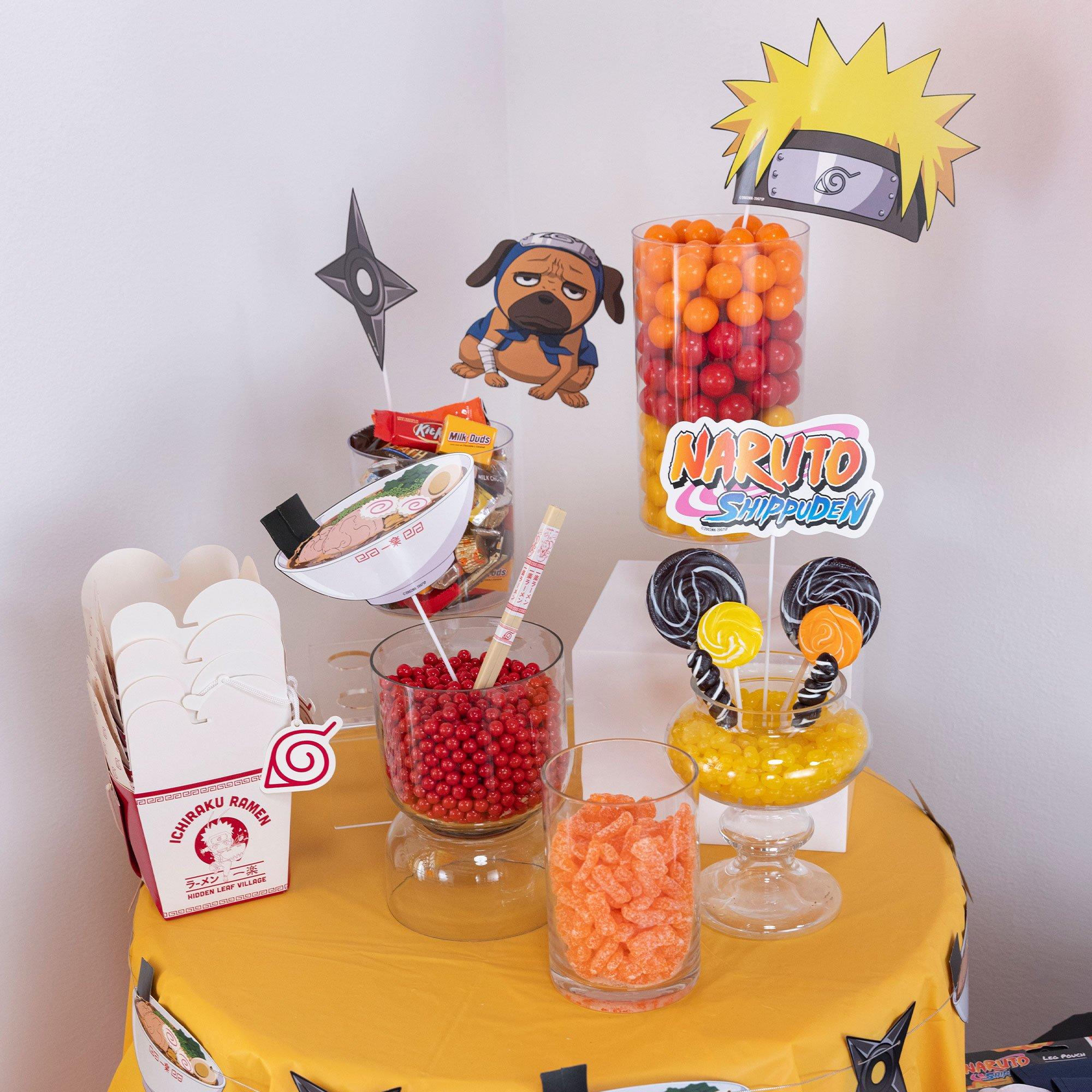 PartyCity Naruto Shippuden Plastic & Cardstock Photo Booth Kit, 4.6ft x ...