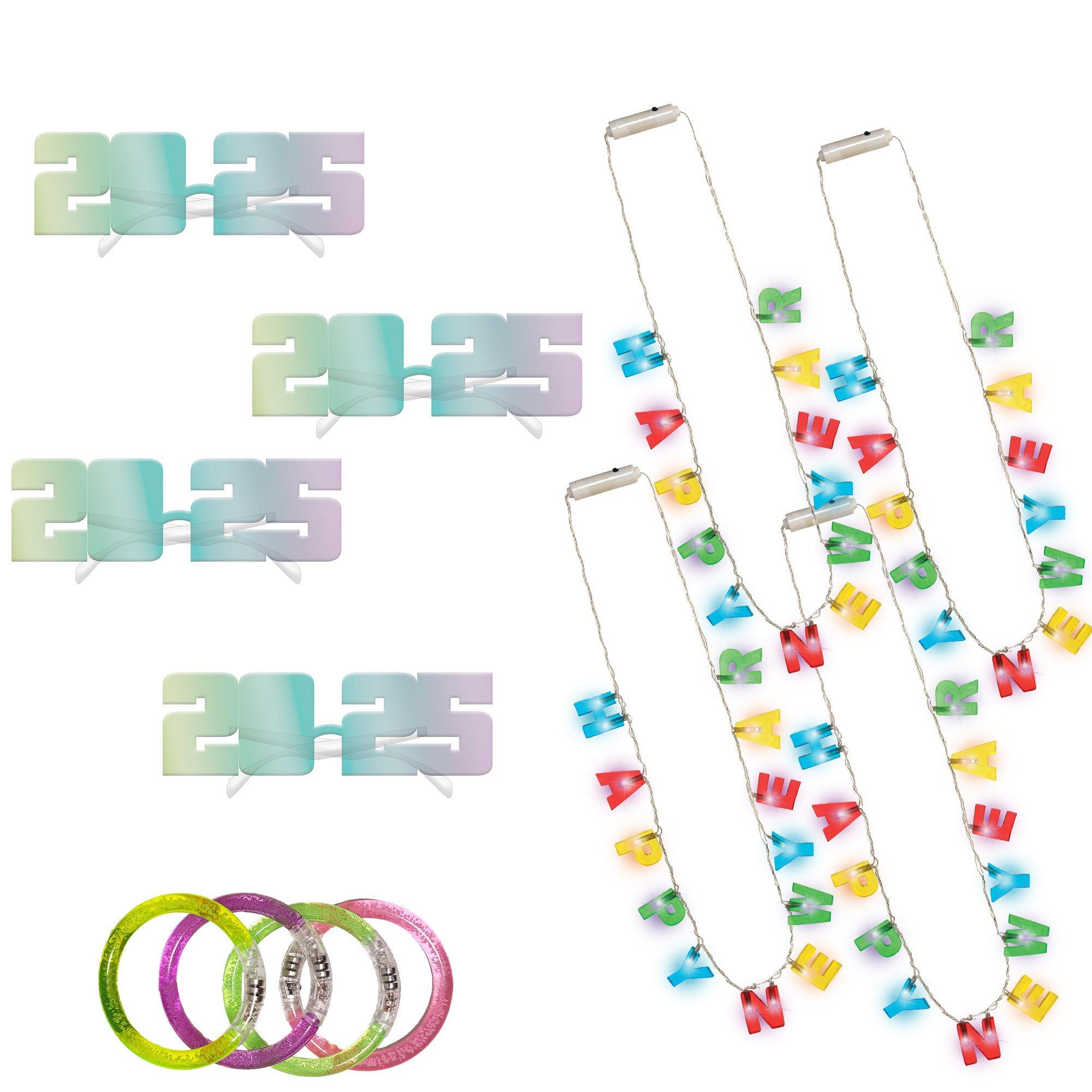 Light-Up New Year's Eve Wearables Kit for 4 | Party City