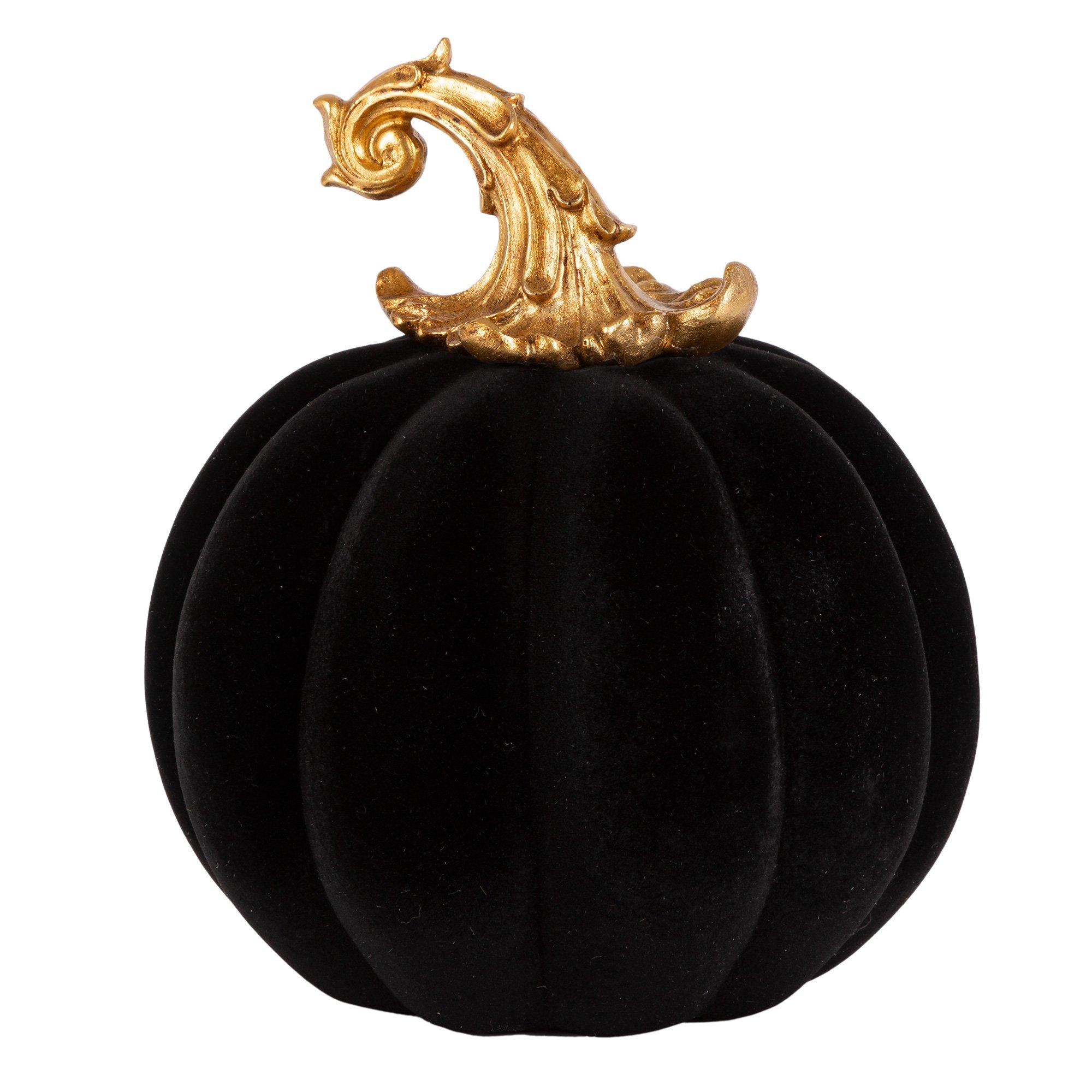 PartyCity Small Metallic Plush Harvest Pumpkin, 7.1in x 8.1in ...
