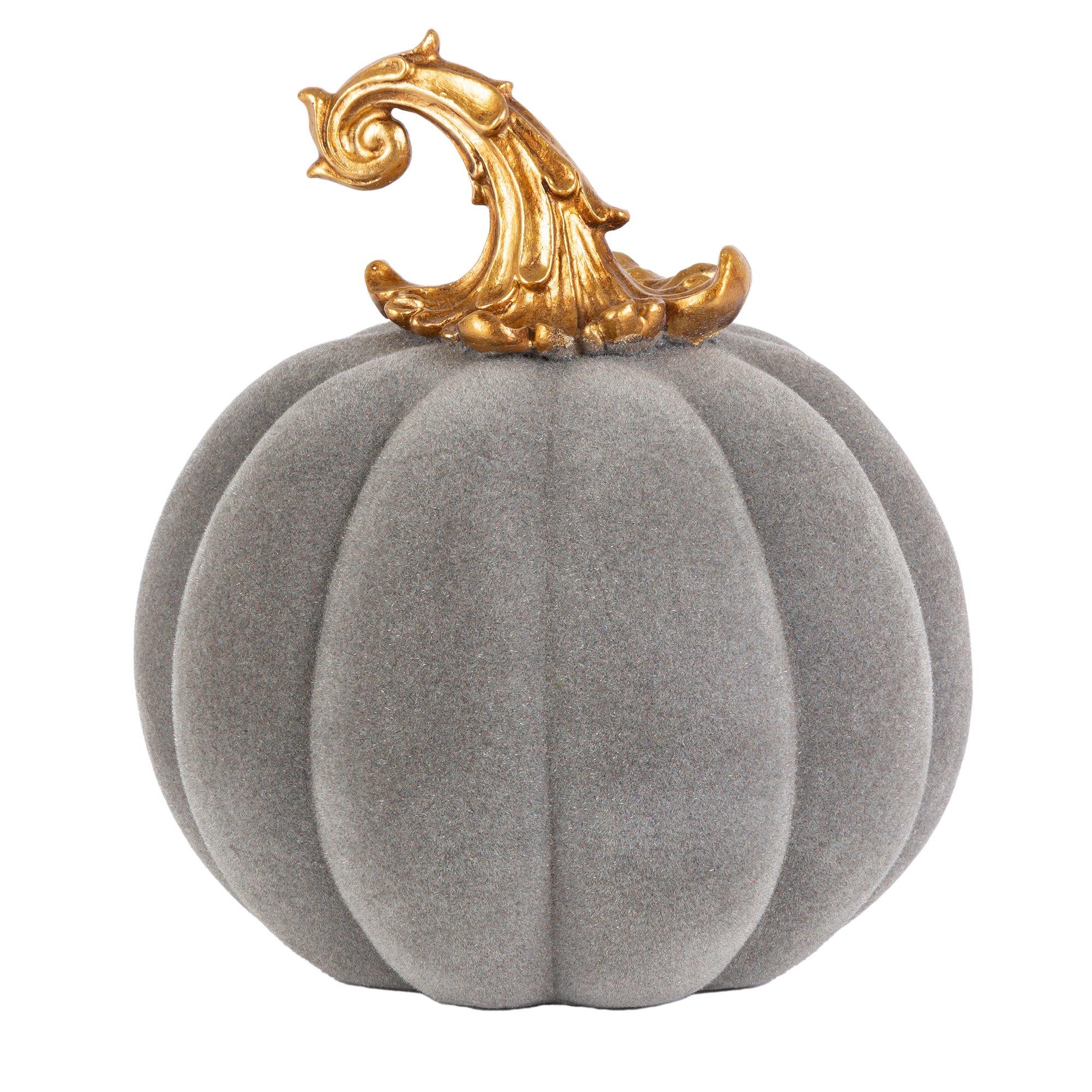 PartyCity Small Metallic Plush Harvest Pumpkin, 7.1in x 8.1in ...