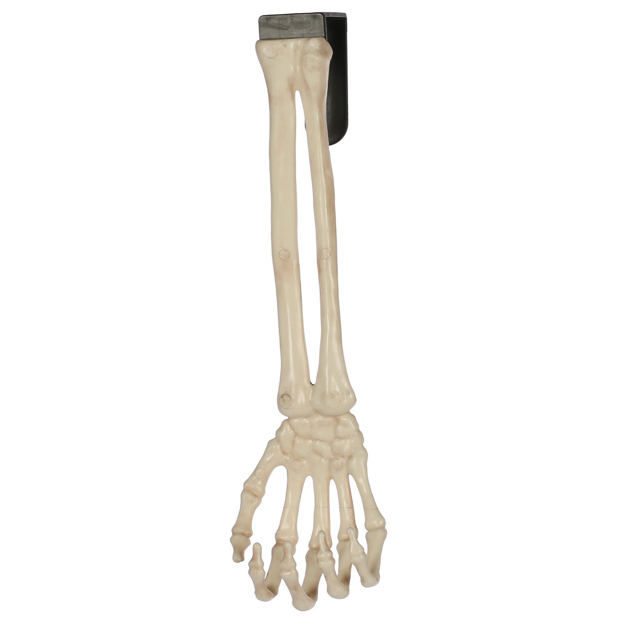 Skeleton Hand Plastic Wreath Hanger, 3.75in x 12.25in | Party City