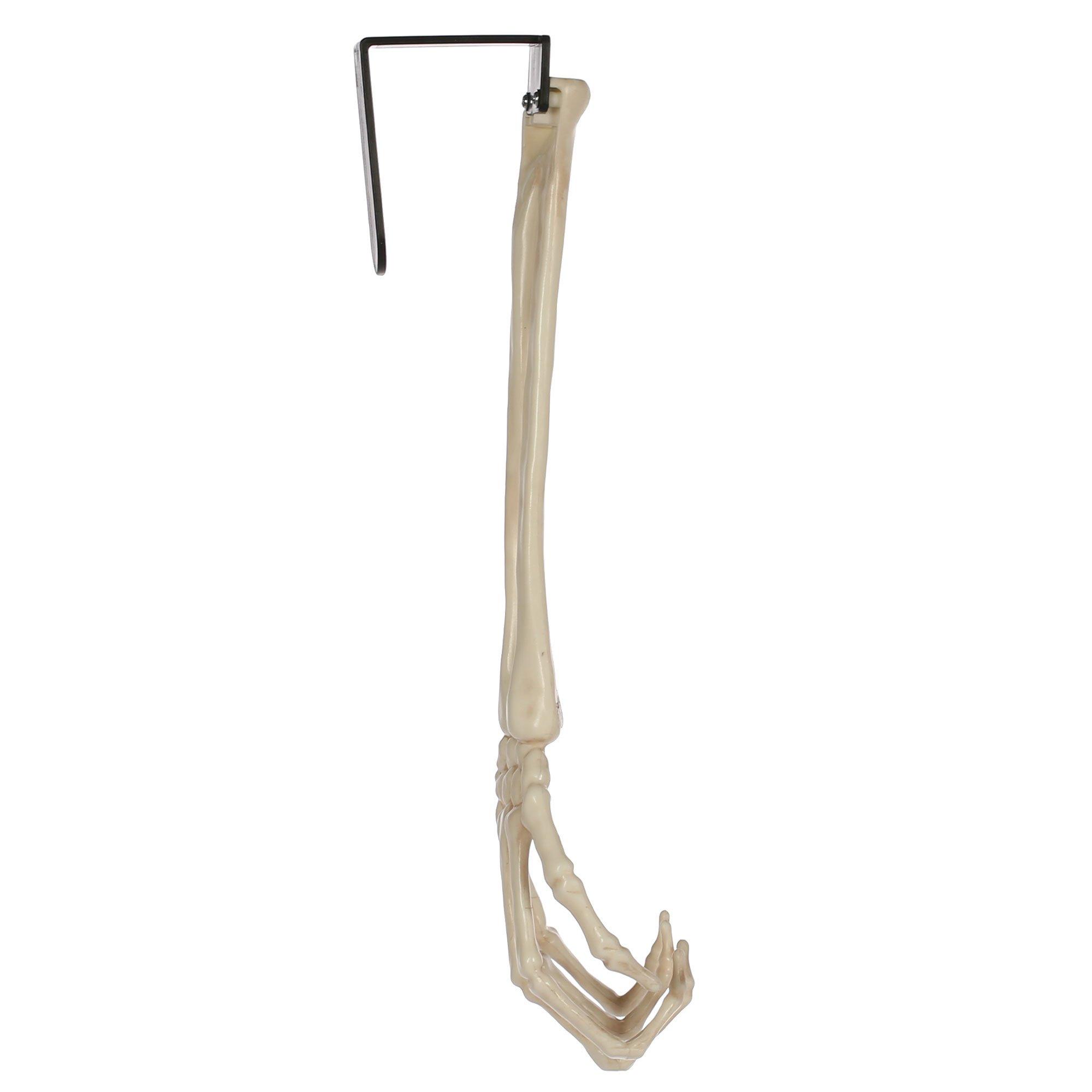 Skeleton Hand Plastic Wreath Hanger, 3.75in x 12.25in | Party City