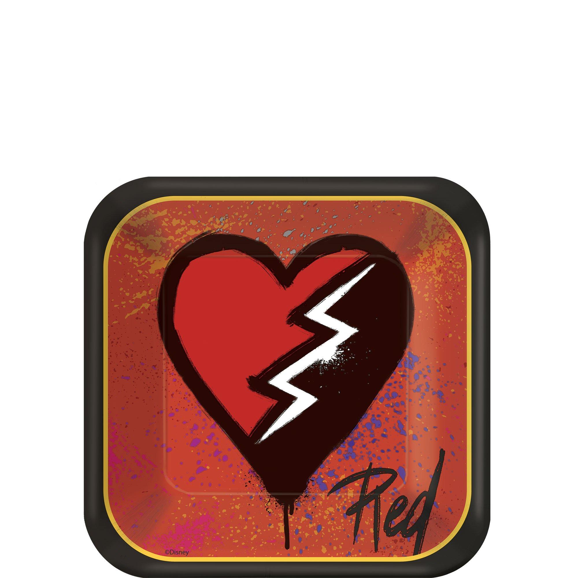 PartyCity Chloe & Red Square Paper Dessert Plates, 7in, 8ct ...