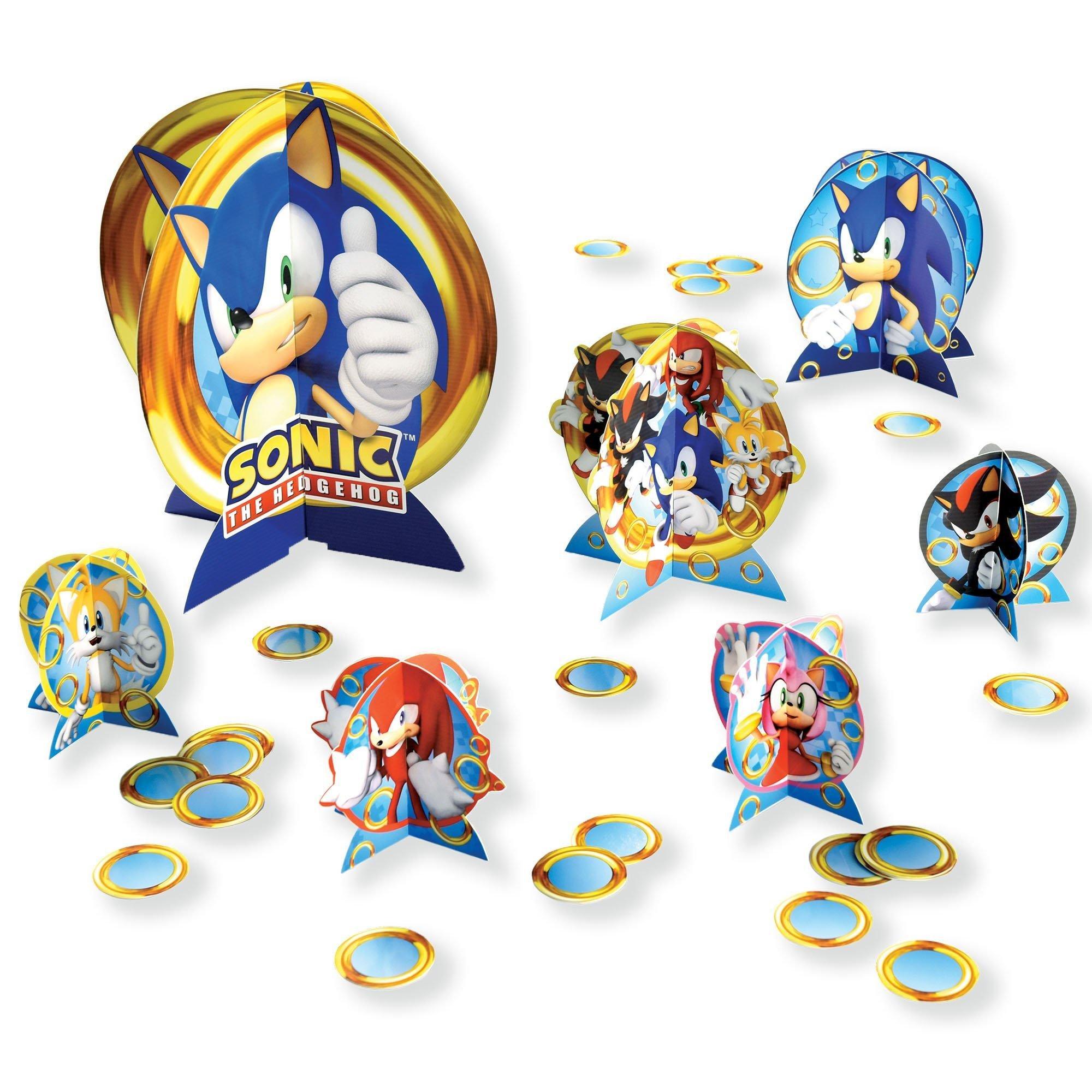 PartyCity Sonic the Hedgehog Party Decorating Supplies Pack - Kit ...