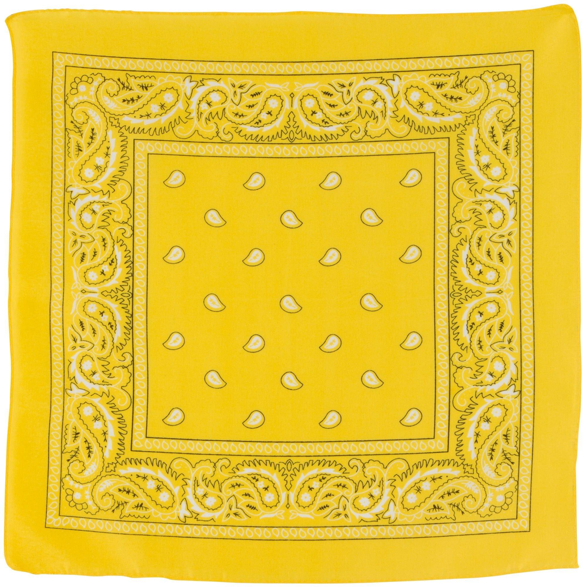 Yellow Solid Bandana