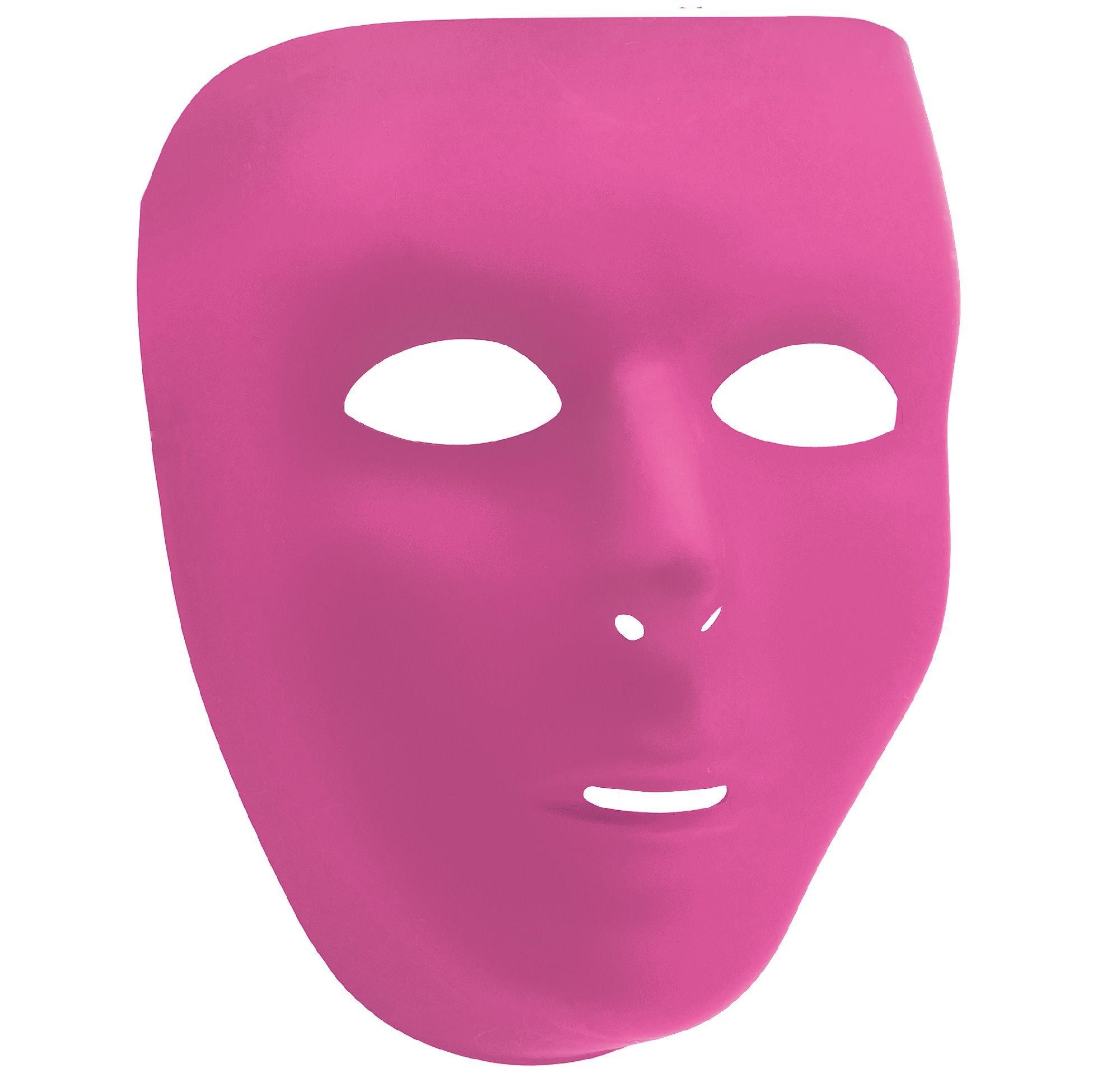 Pink Face Mask 7in x 7in | Party City