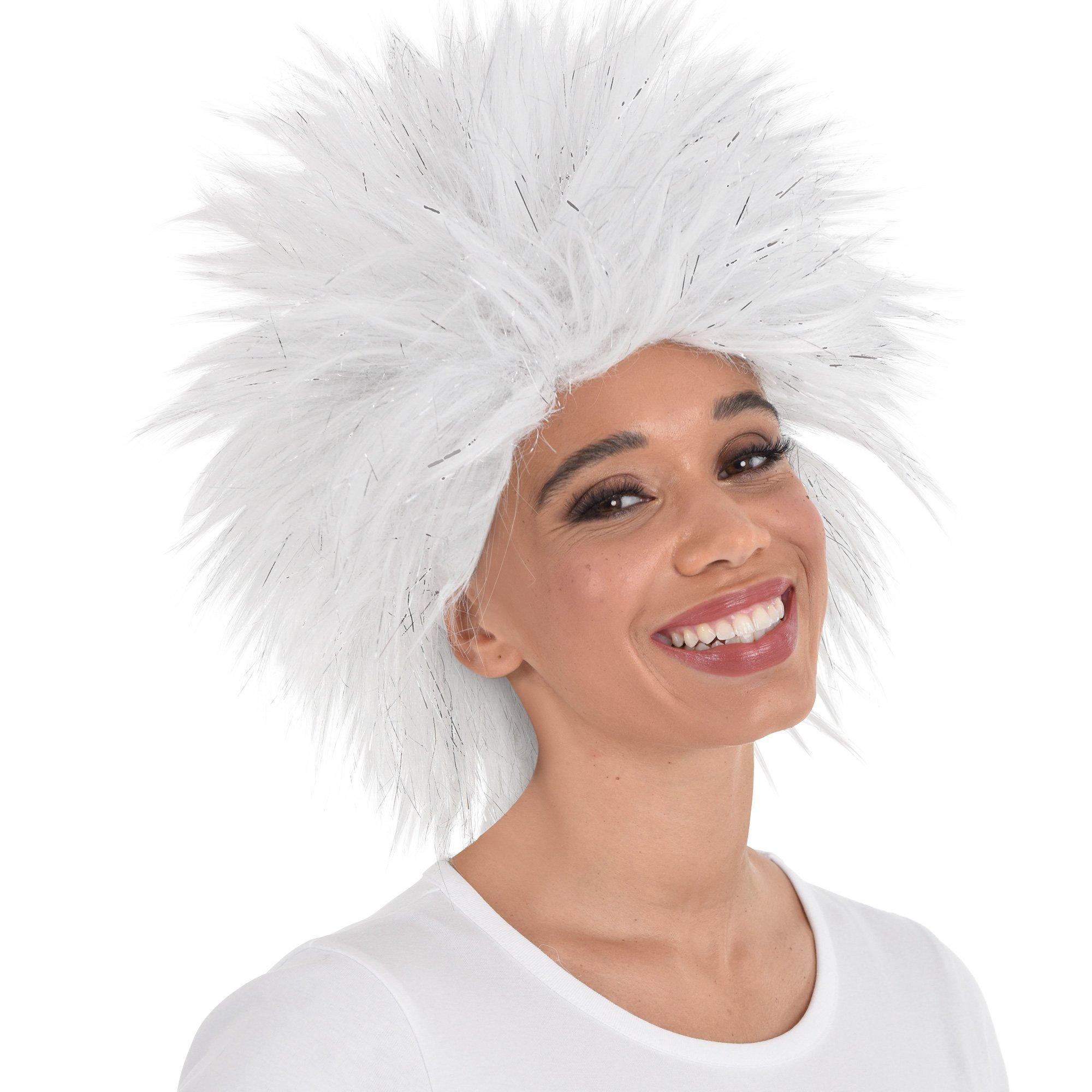 Silver Crazy Wig | Party City