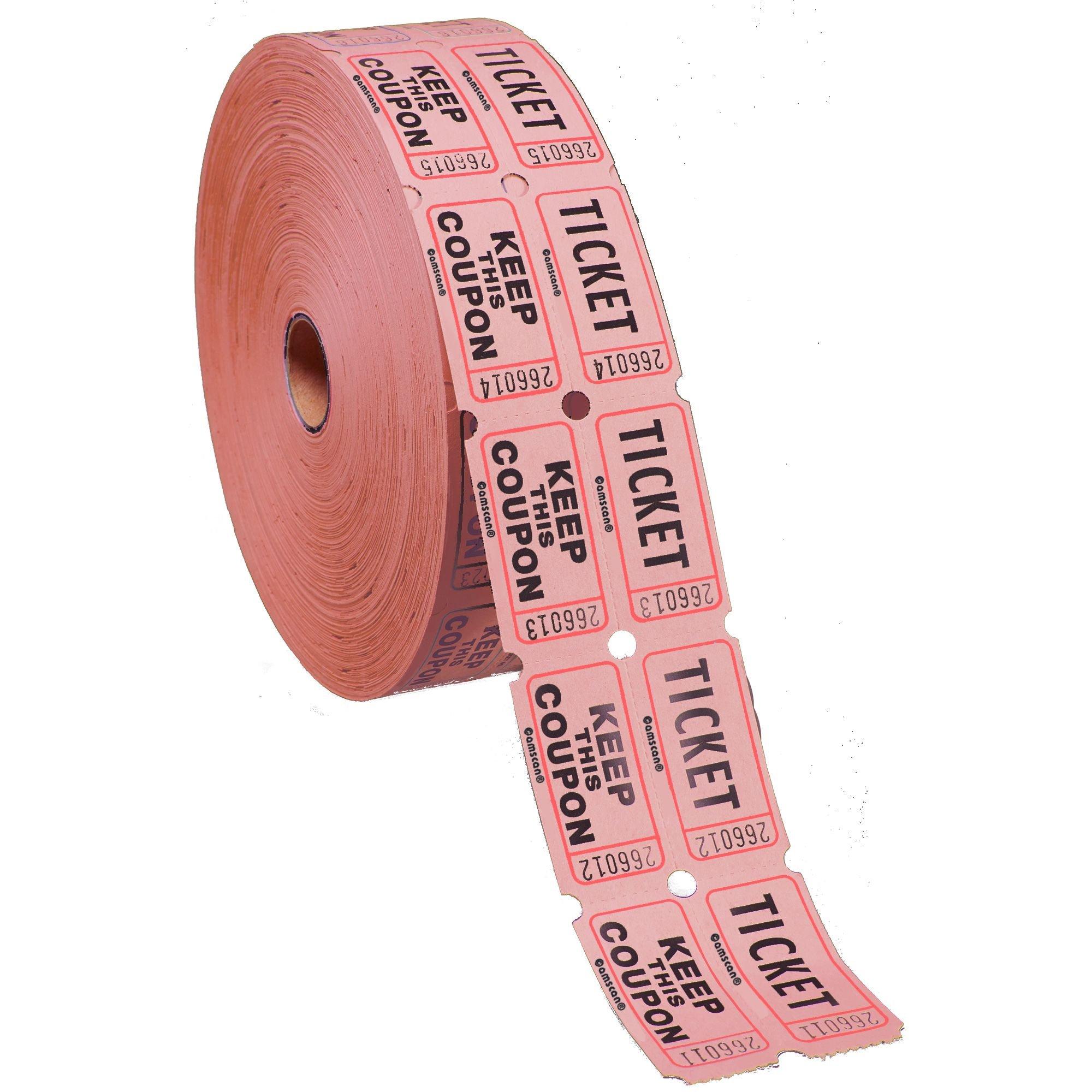 Pink Double Roll Raffle Tickets 2000ct | Party City